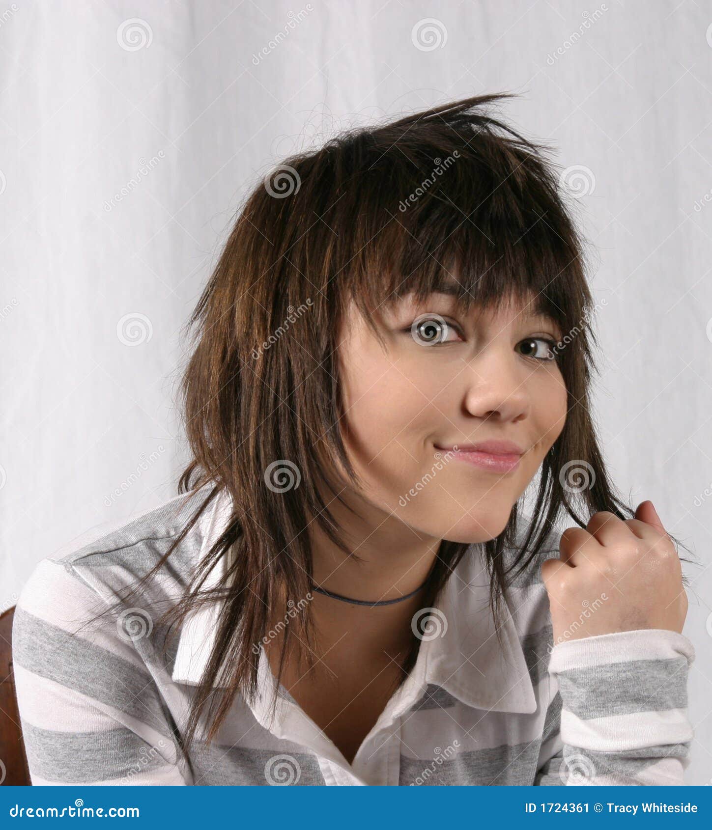 Smirking Girl stock image. Image of girl, beautiful, person - 1724361