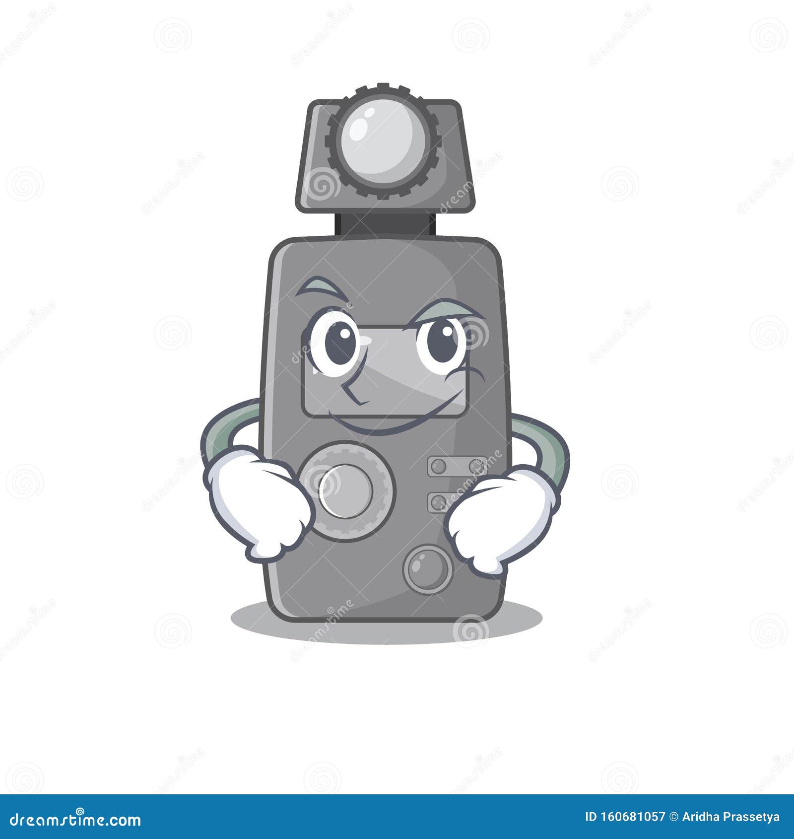 Smirking Light Meter Isolated with the Cartoon Stock Vector ...
