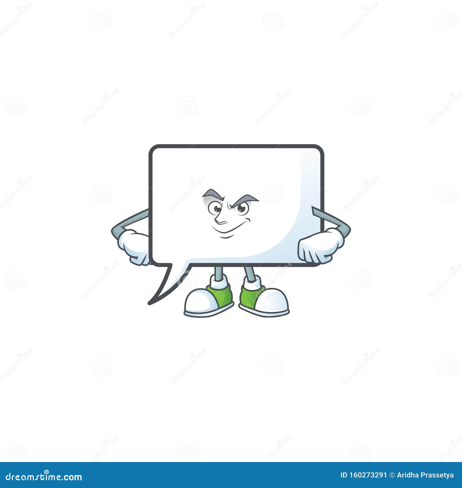 Smirking Rectangle Bubble for Comic Column Text Stock Vector ...