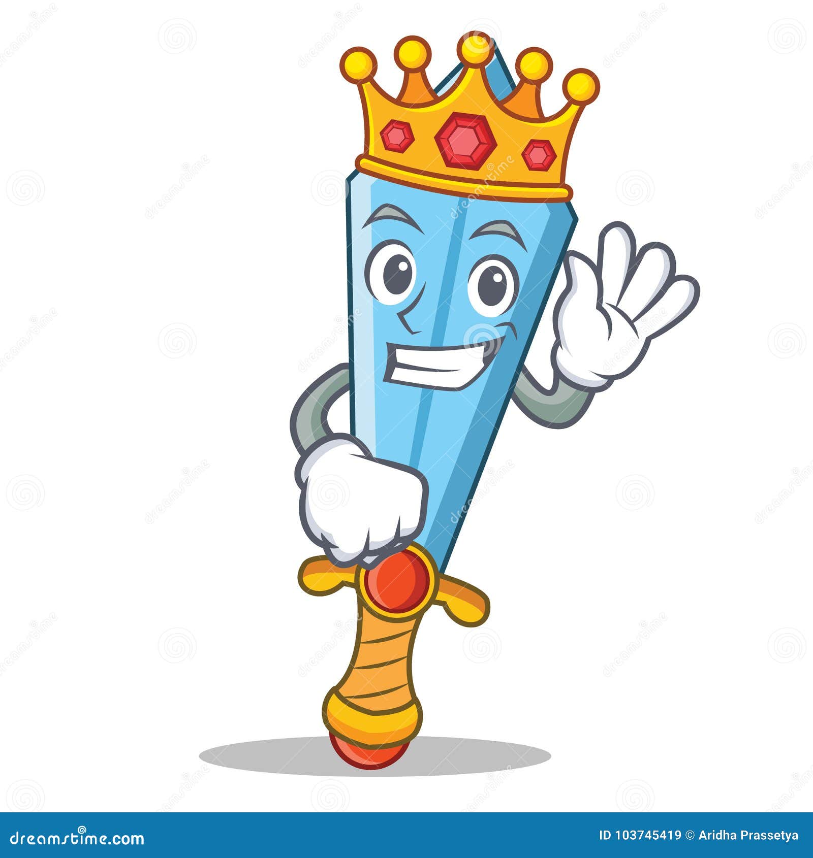 Smirking Sword Character Cartoon Style Stock Vector - Illustration of ...