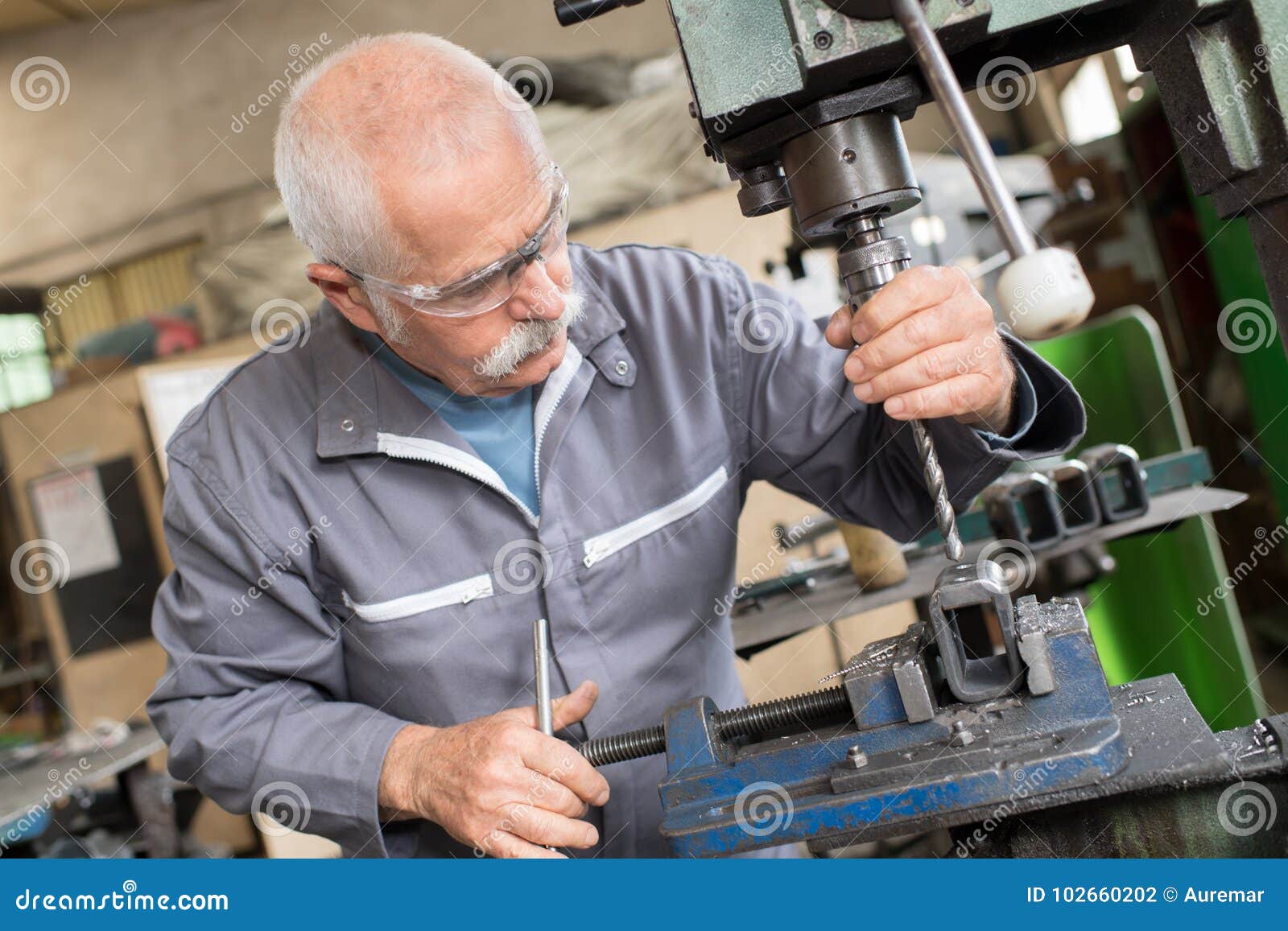 Smith Adjusting Drilling Machine Stock Photo - Image of lathe, steel ...