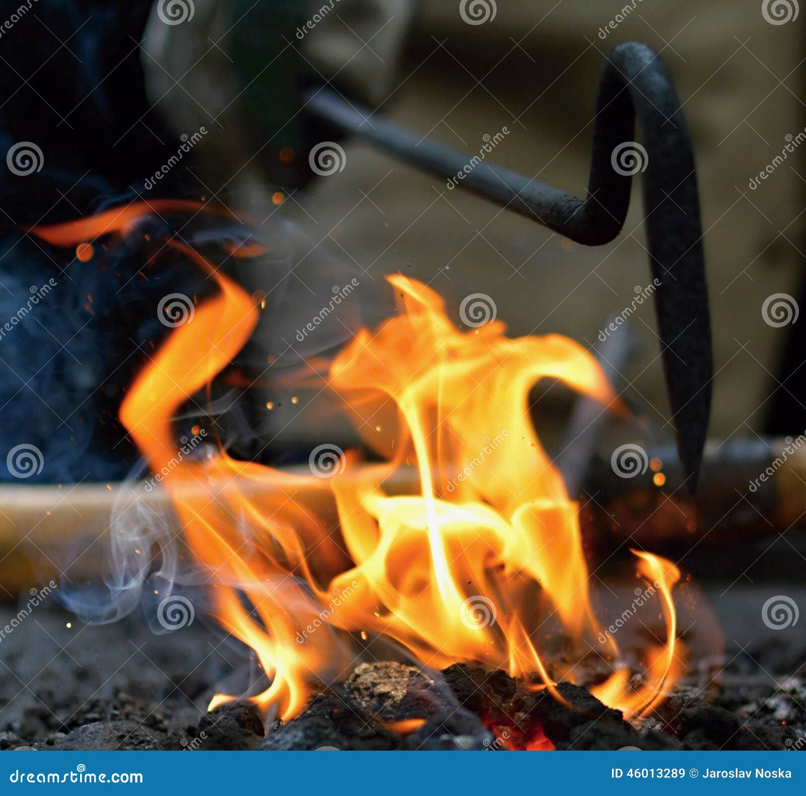 Smith furnace stock image. Image of burning, hands, forge - 46013289