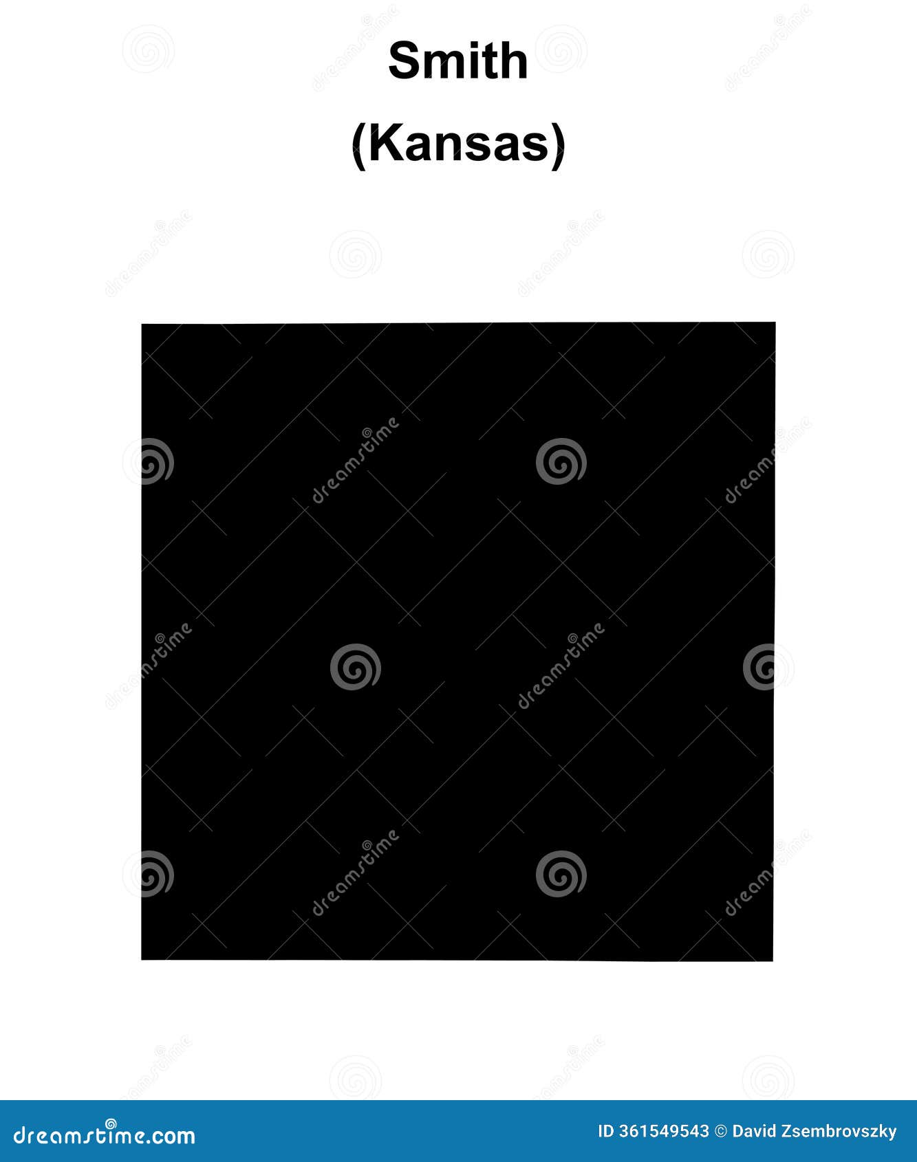 Smith outline map stock illustration. Illustration of territory - 361549543