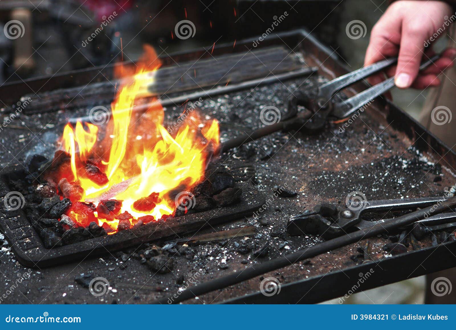 SmithÂ´s forge stock image. Image of fancywork, smith - 3984321