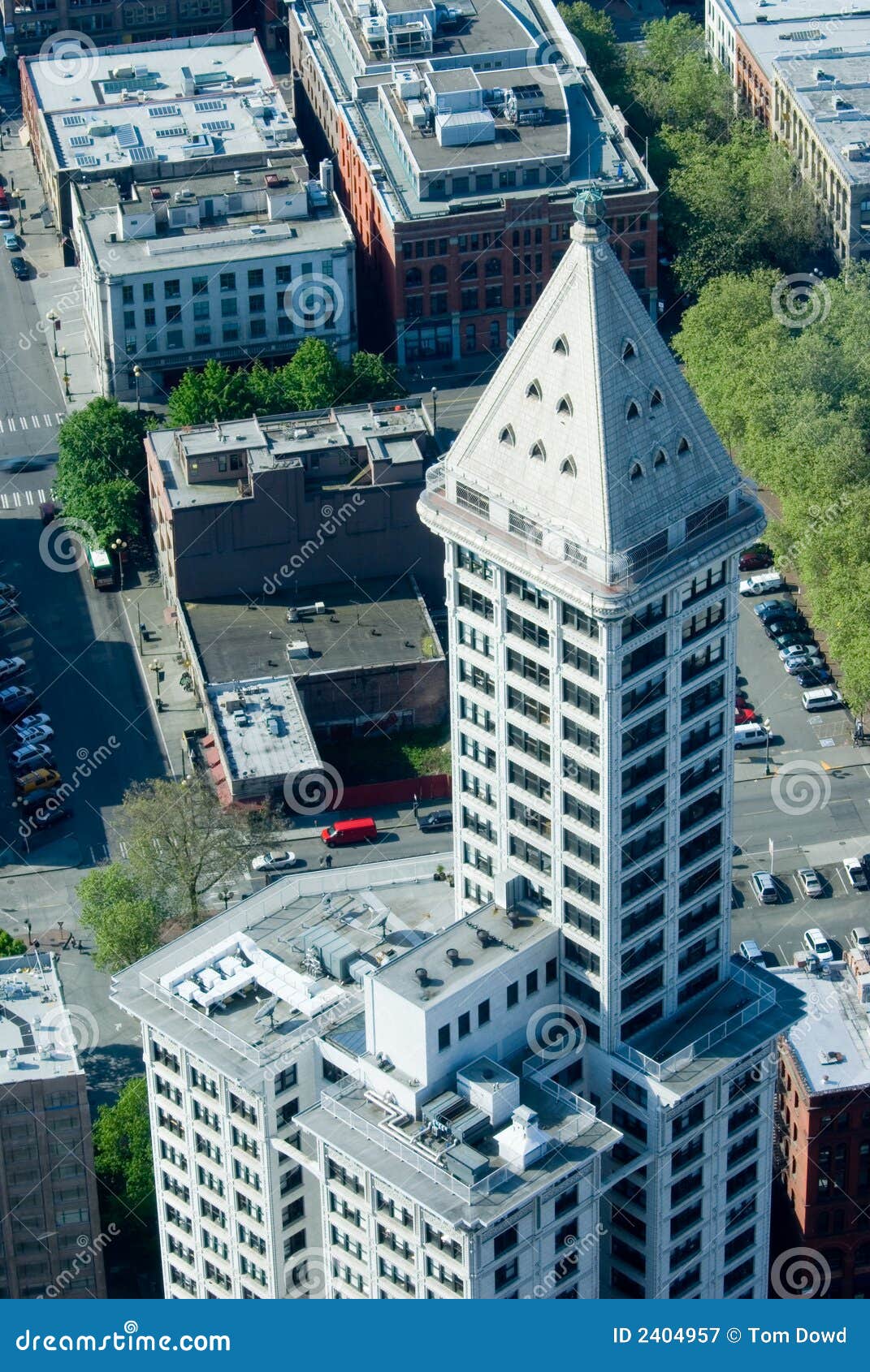 Smith Tower stock image. Image of tower, downtown, highrise - 2404957