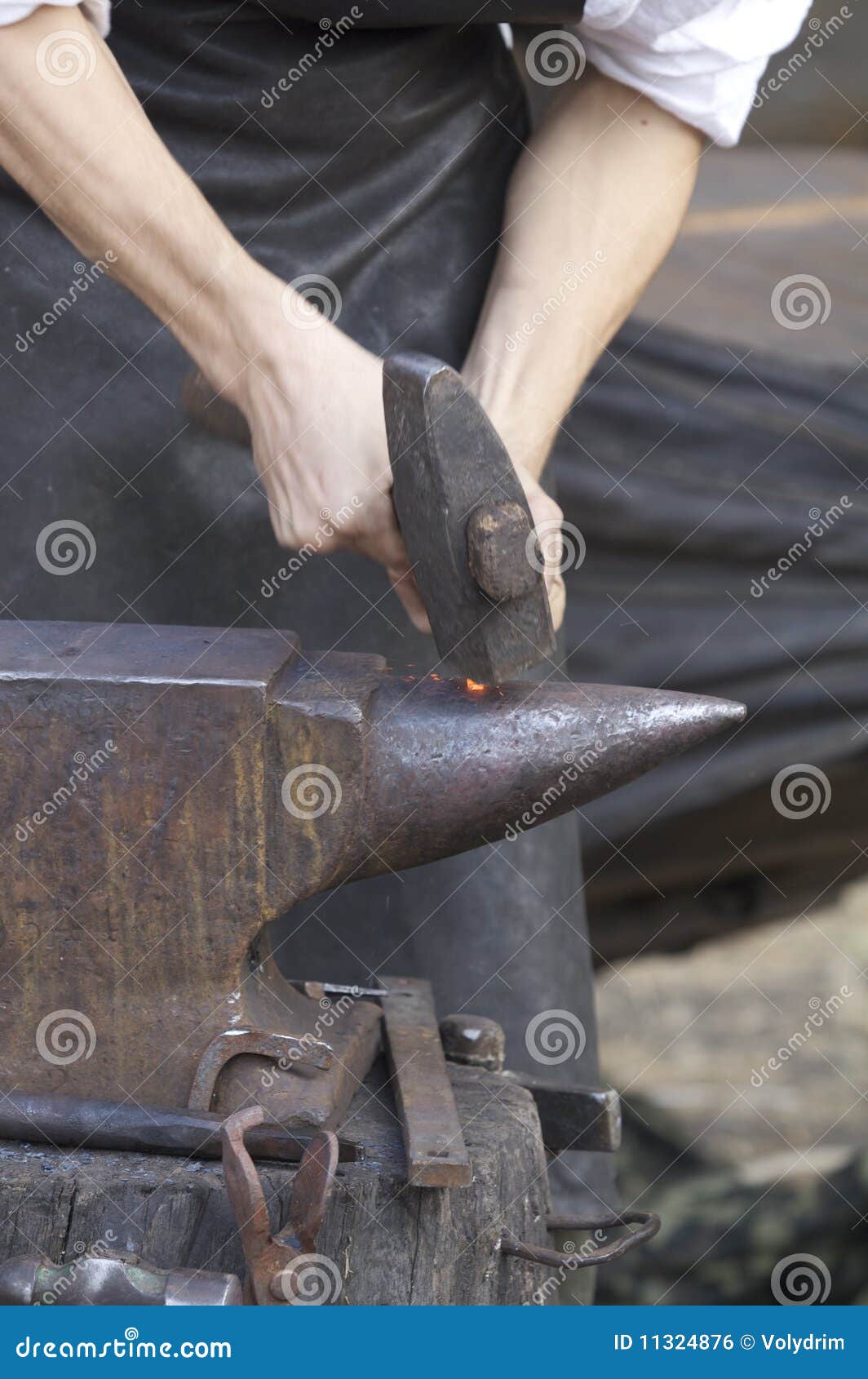 Smithing work stock photo. Image of fire, hammer, coal - 11324876