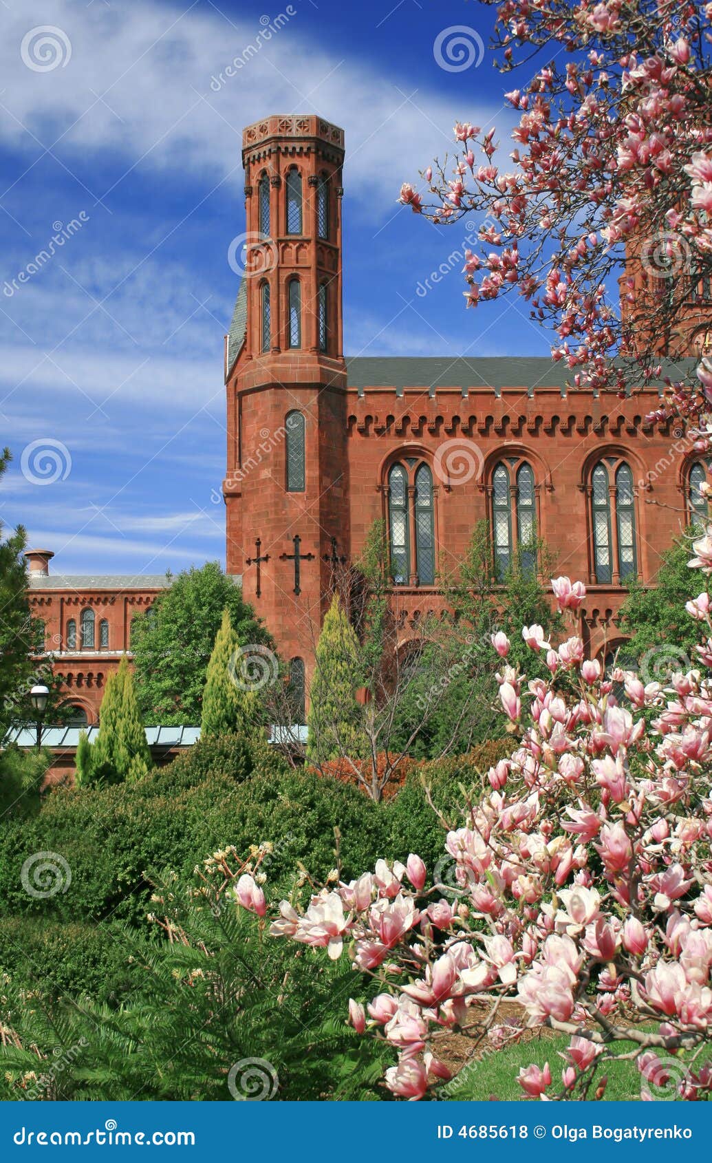 Smithsonian Castle, Landmark of Washington DC Editorial Stock Photo ...
