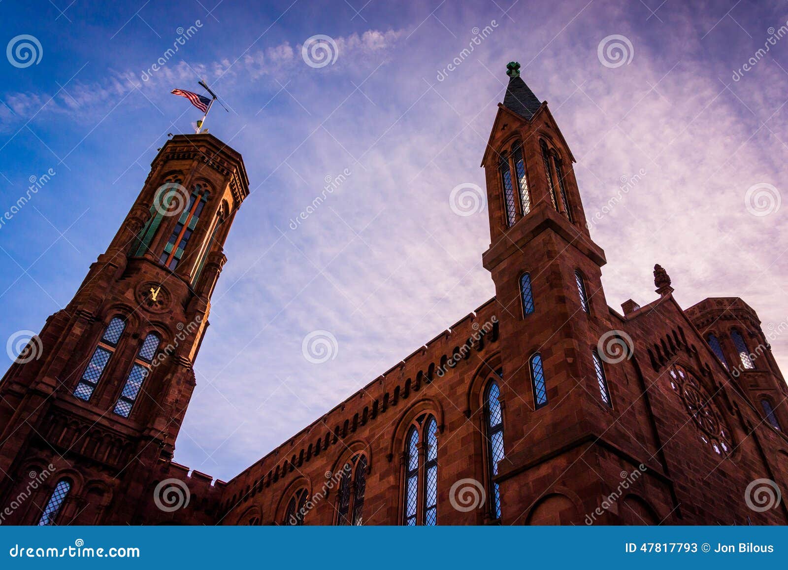 The Smithsonian Castle, in Washington, DC. Editorial Stock Photo ...