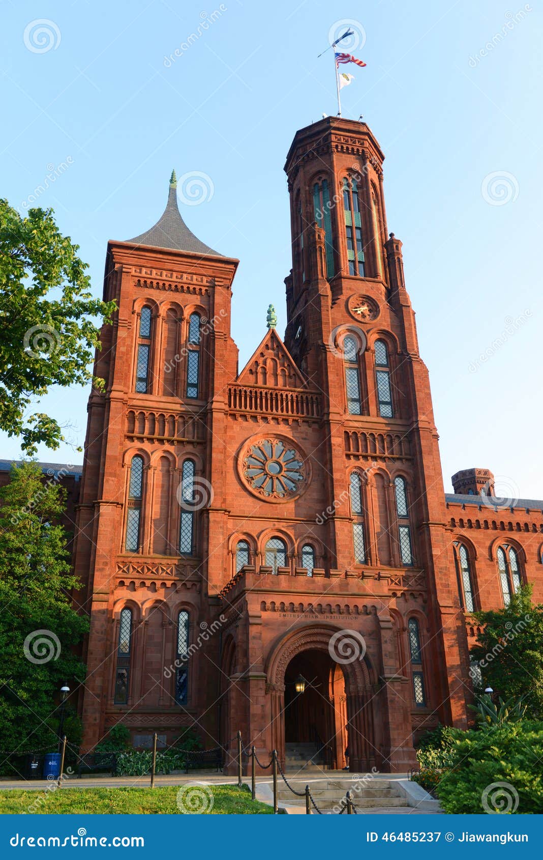 Smithsonian Castle in Washington DC, USA Editorial Photography - Image ...