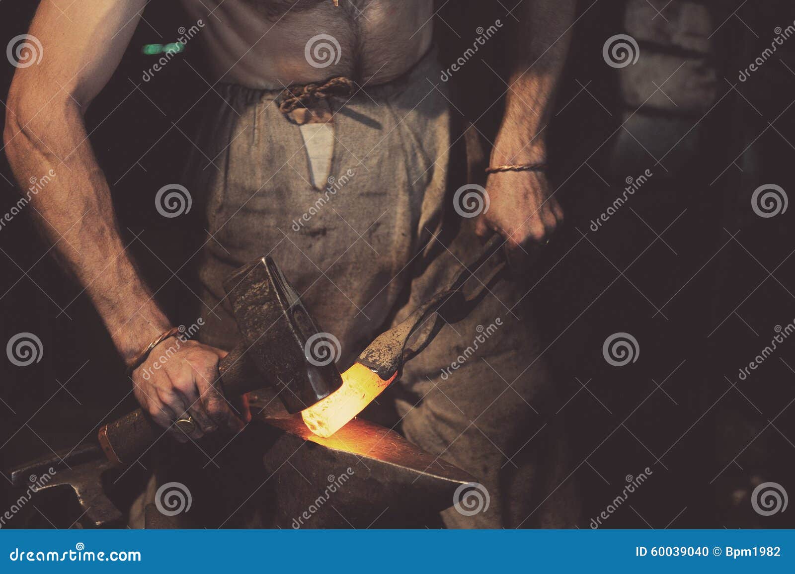 Smithy stock photo. Image of heavy, blacksmith, bonfire - 60039040