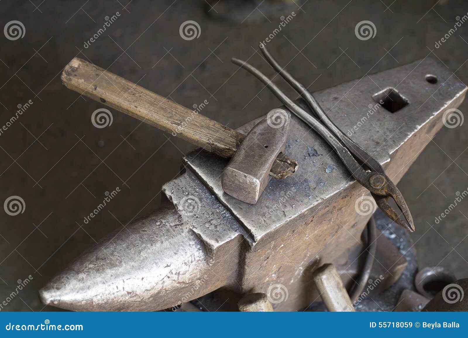 Smithy stock image. Image of craft, workroom, workshop - 55718059