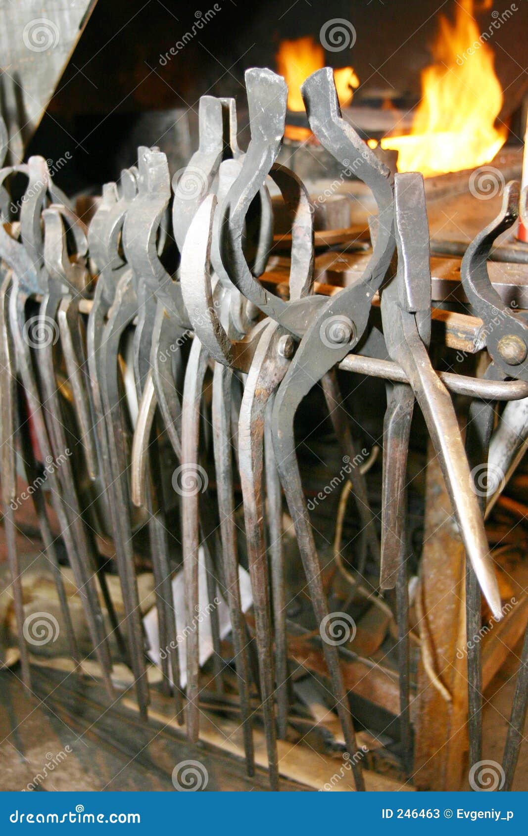 Smithy tools stock image. Image of apparatus, metal, tongs - 246463