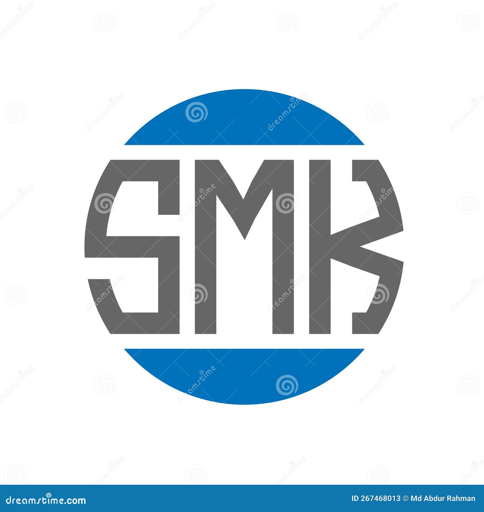 SMK Letter Logo Design On White Background. SMK Creative Initials ...