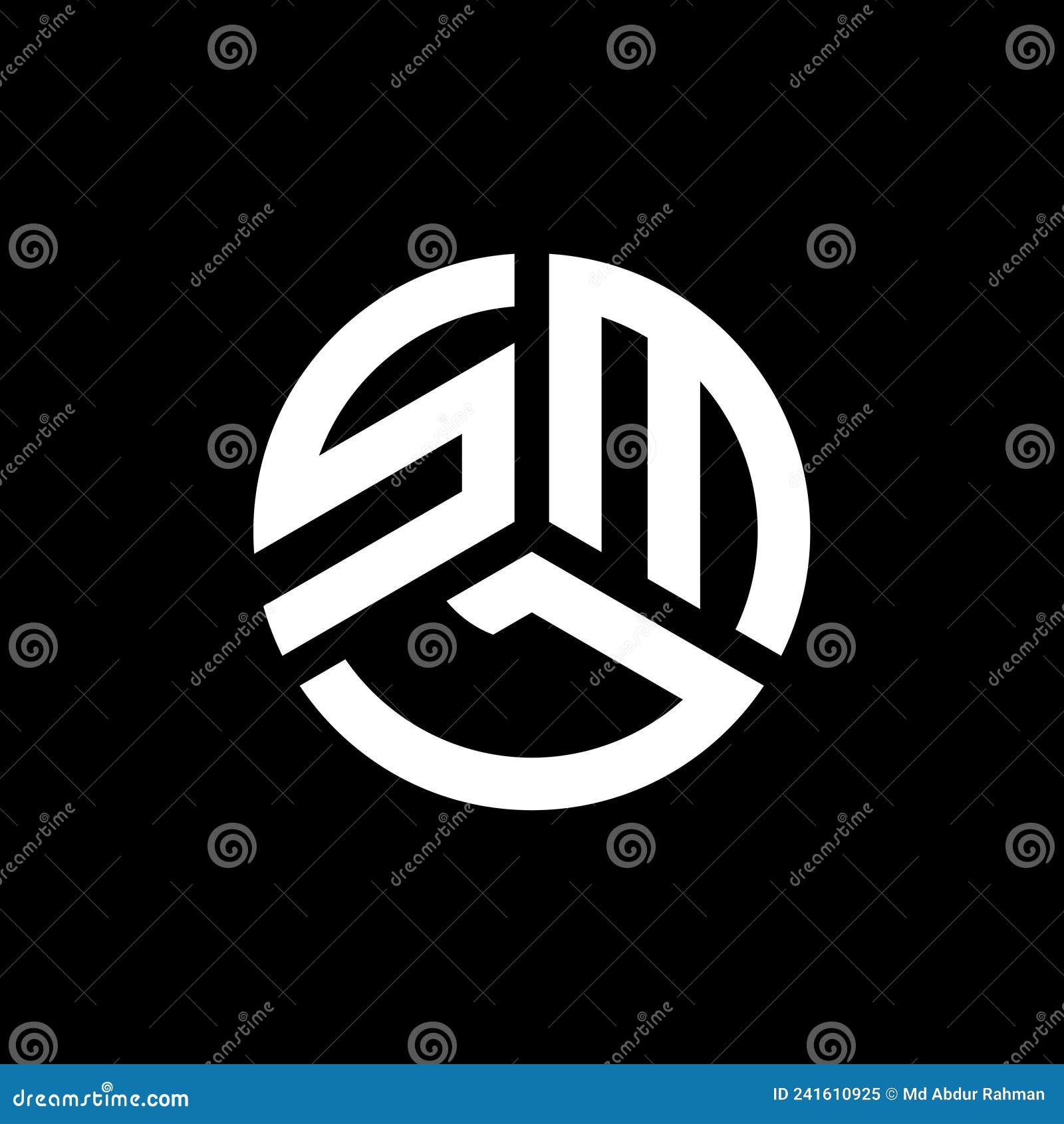 SML Letter Logo Design On Black Background. SML Creative Initials ...