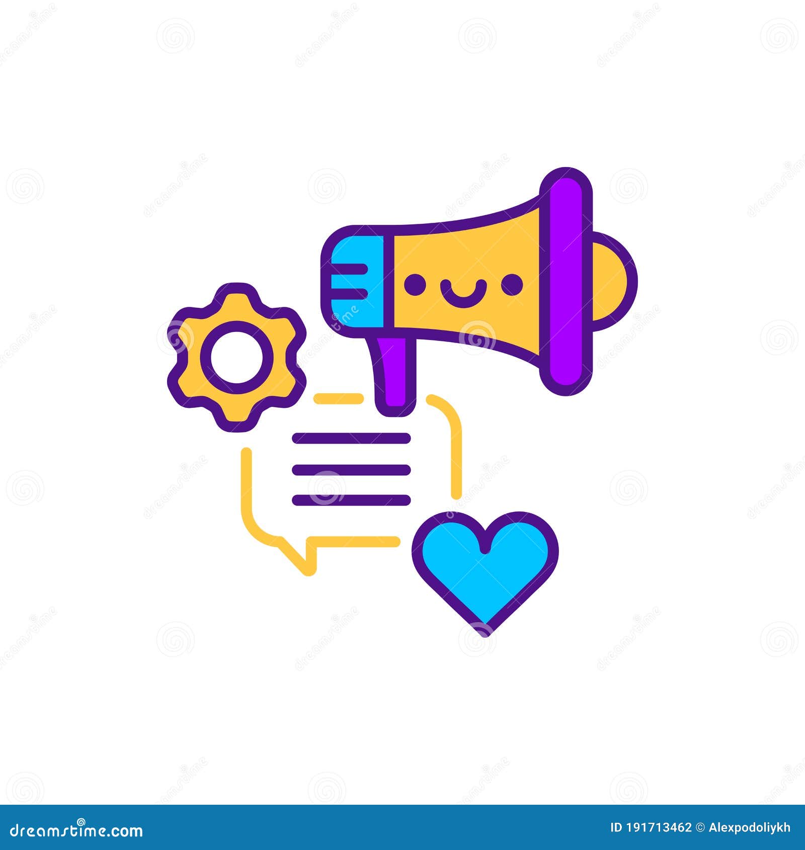 SMM Tools Line Color Icon. Promotion Service. Sign for Web Page, Mobile ...