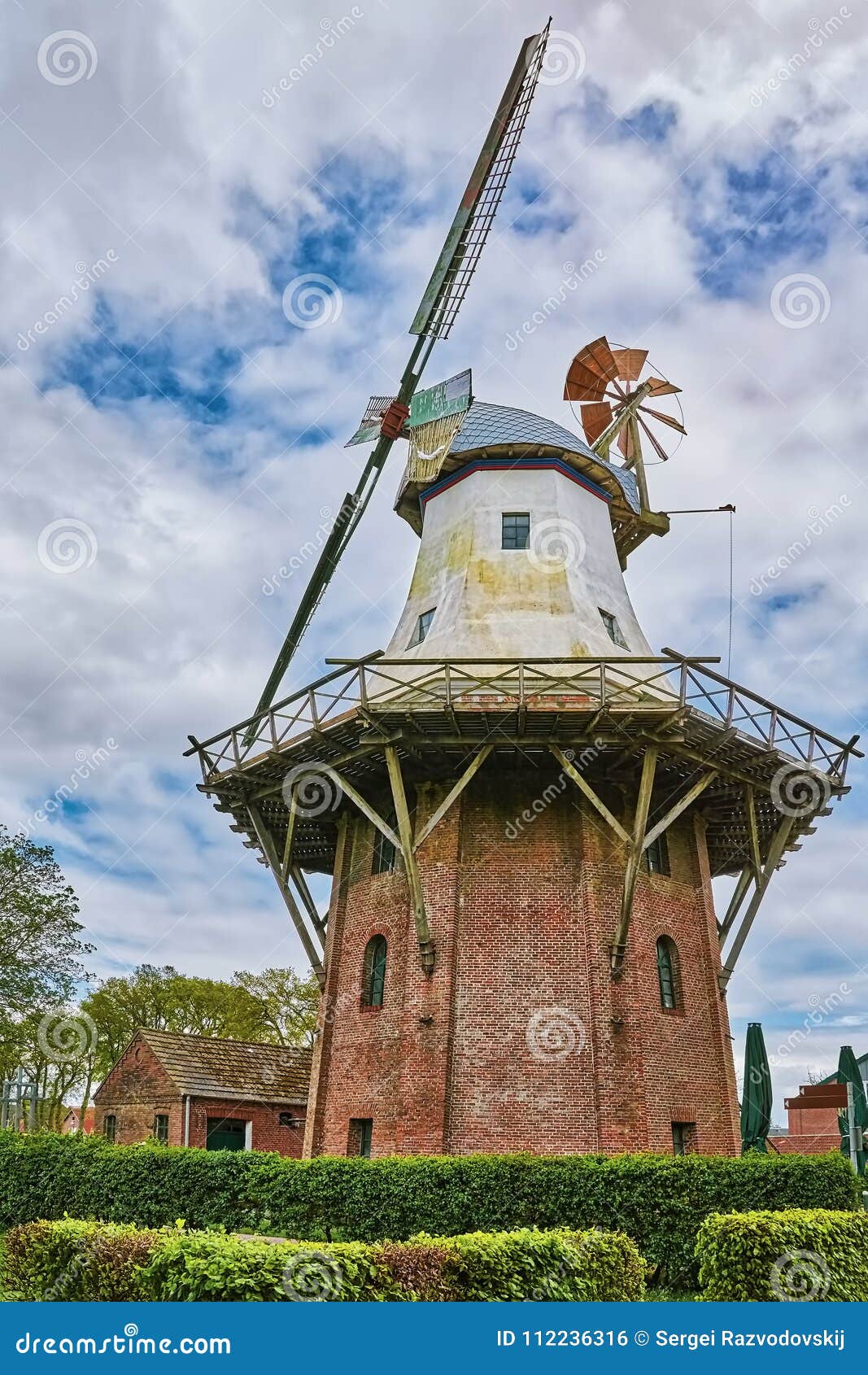 Smock Mill in Germany stock photo. Image of person, architecture ...