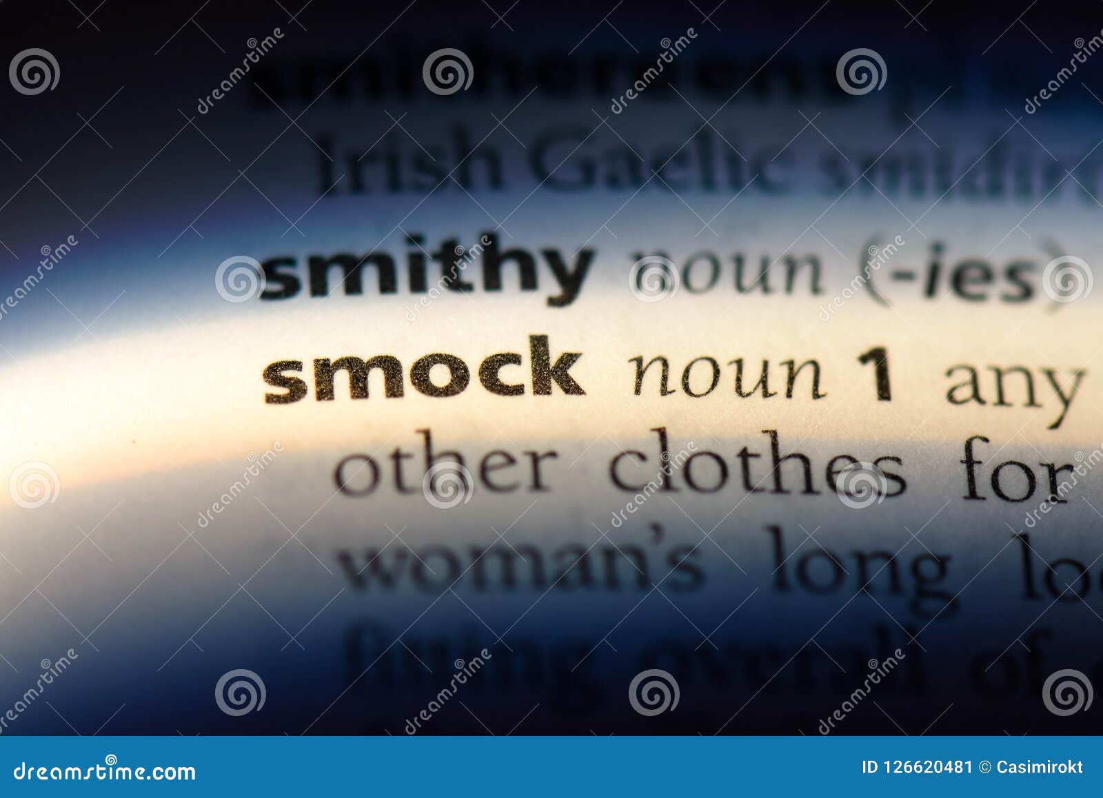 Smock stock image. Image of text, smock, isolated, macro - 126620481