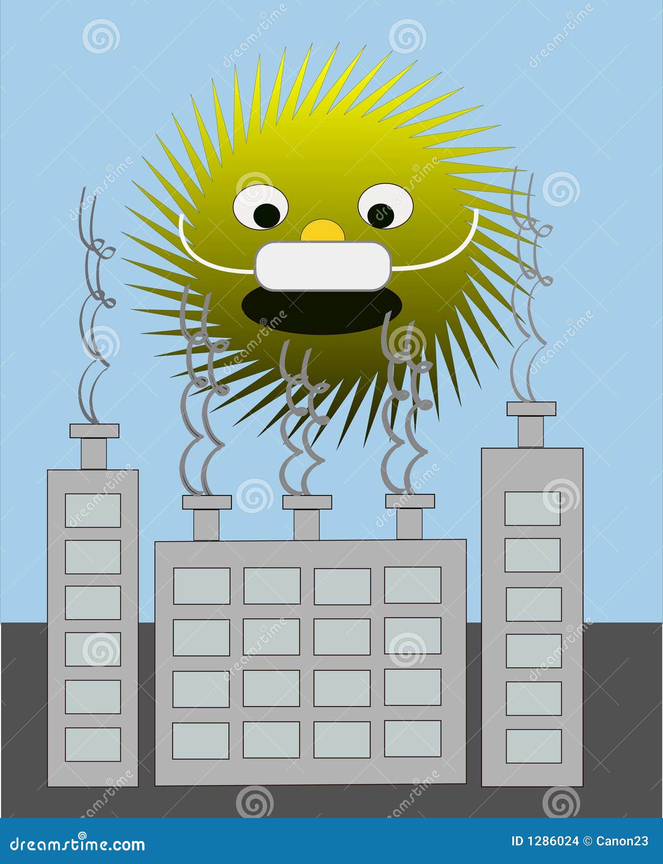 Smog stock vector. Illustration of graphic, muck, smog - 1286024