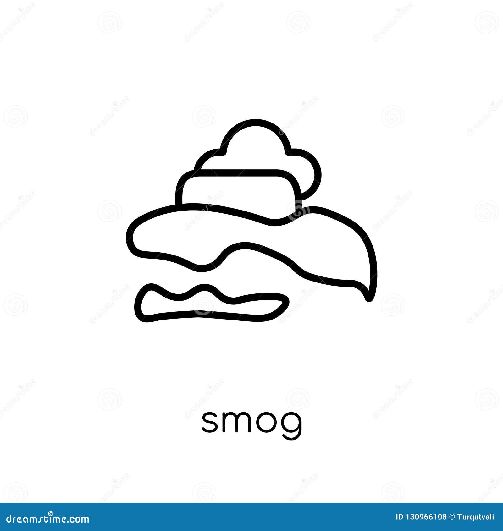 Smog icon from collection. stock vector. Illustration of exhaust ...