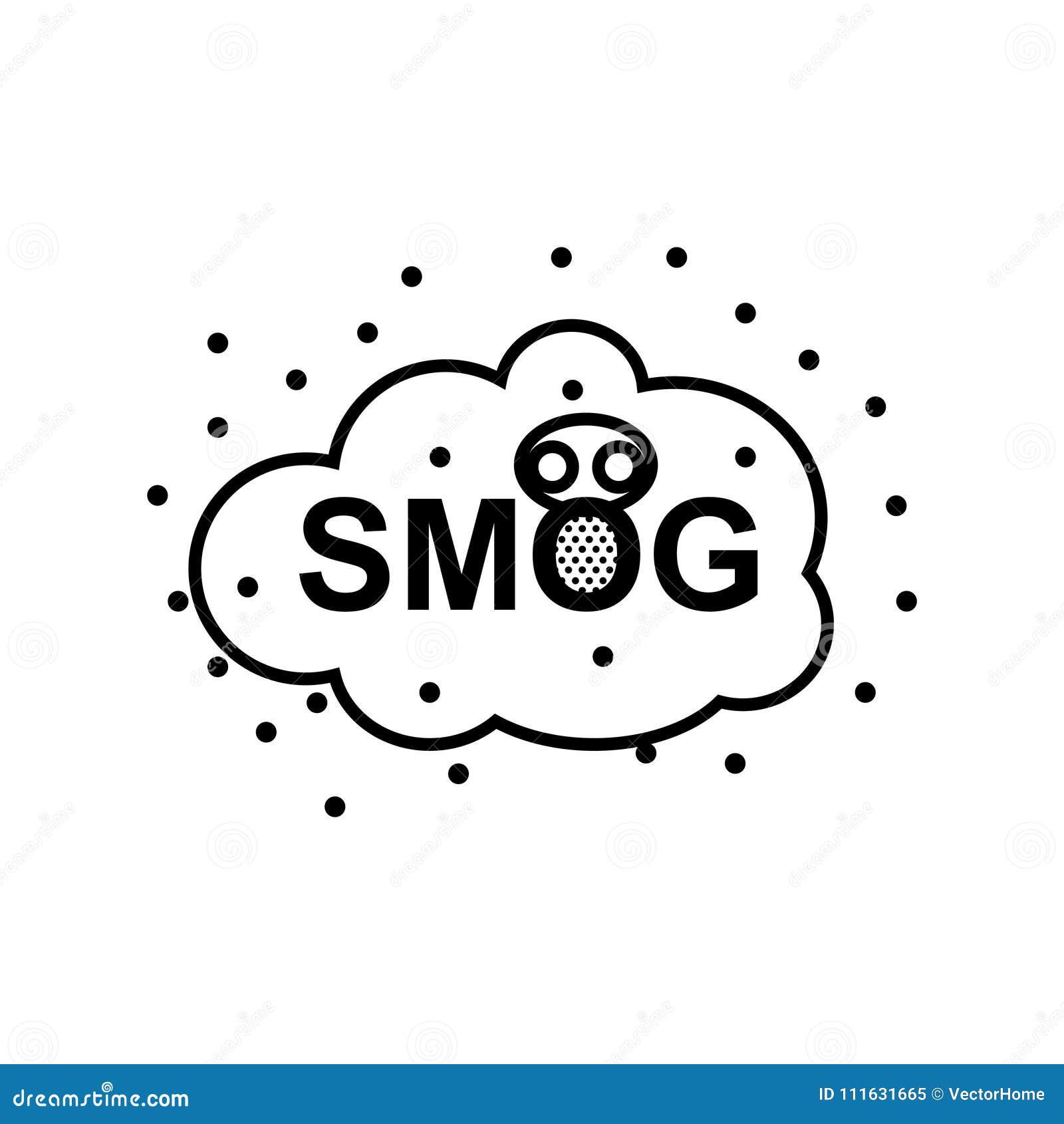 Smog Icon,vector Illustration Stock Vector - Illustration of dioxide ...