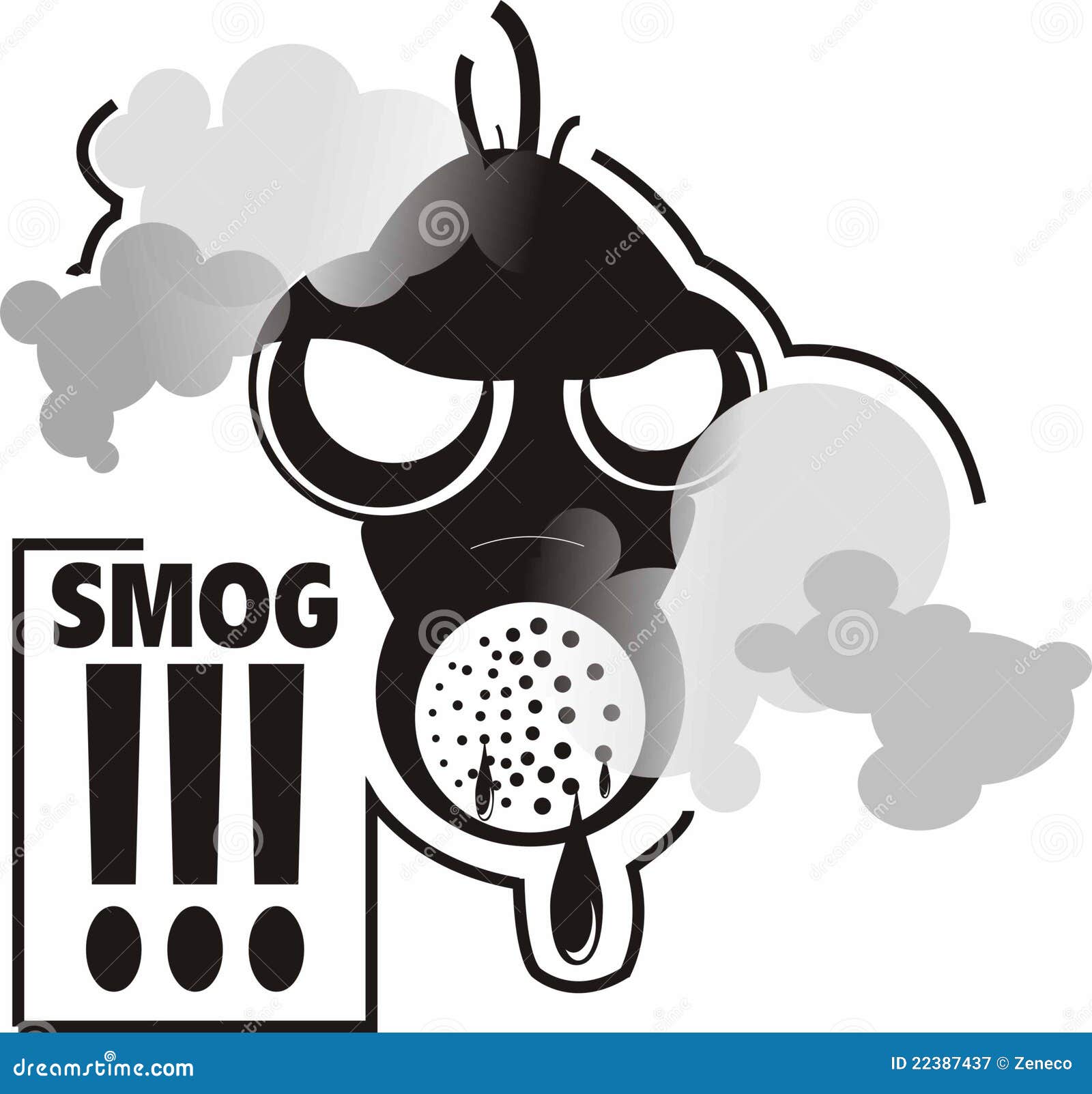 Smog Mask stock illustration. Illustration of health - 22387437