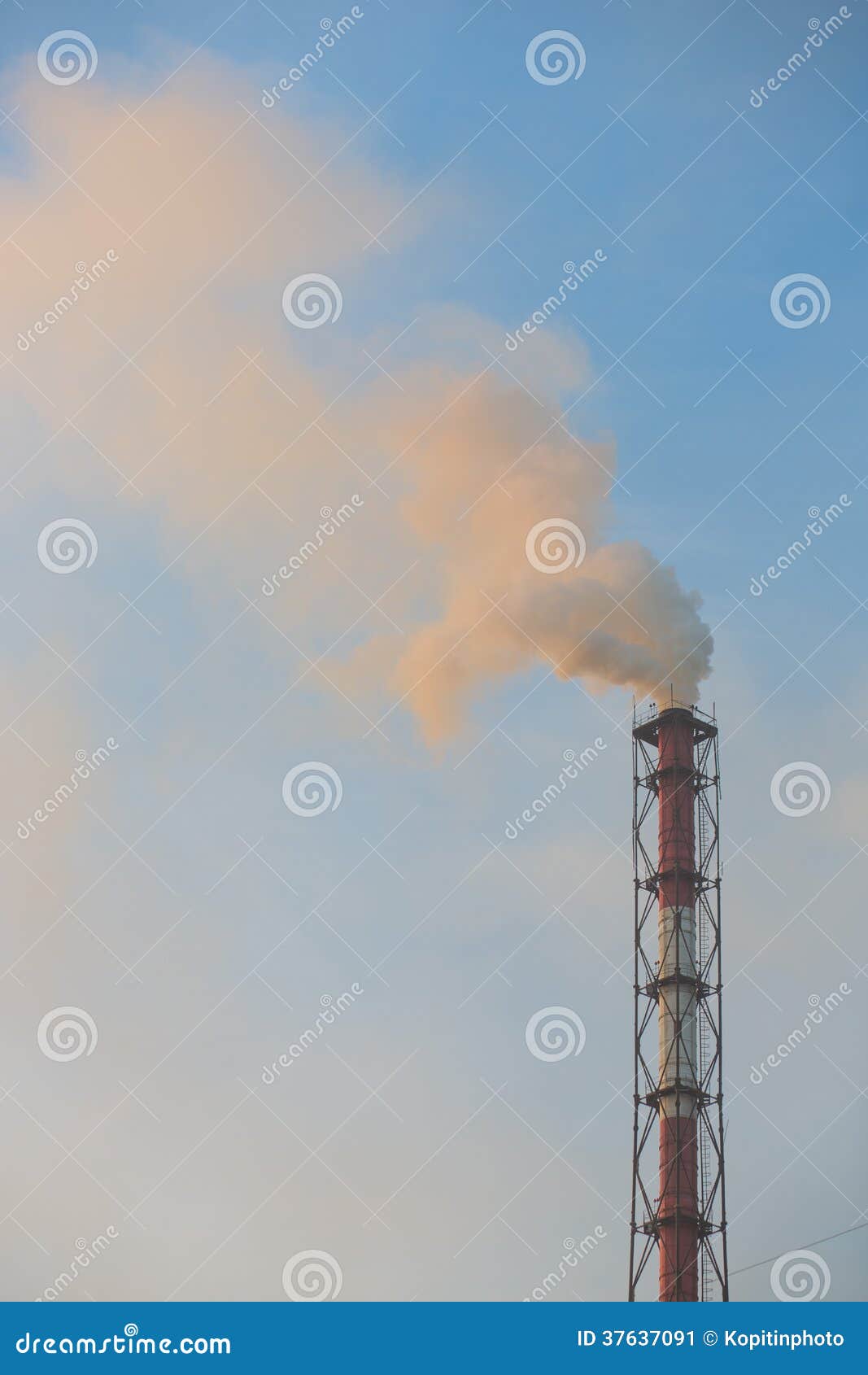 Smog over plant stock image. Image of acid, carbon, energy - 37637091