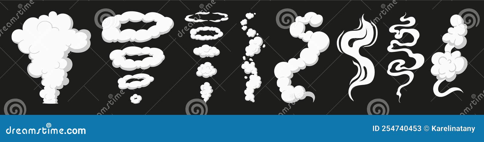 Red Puff Of Smoke Isolated On Transparent Background Vector ...