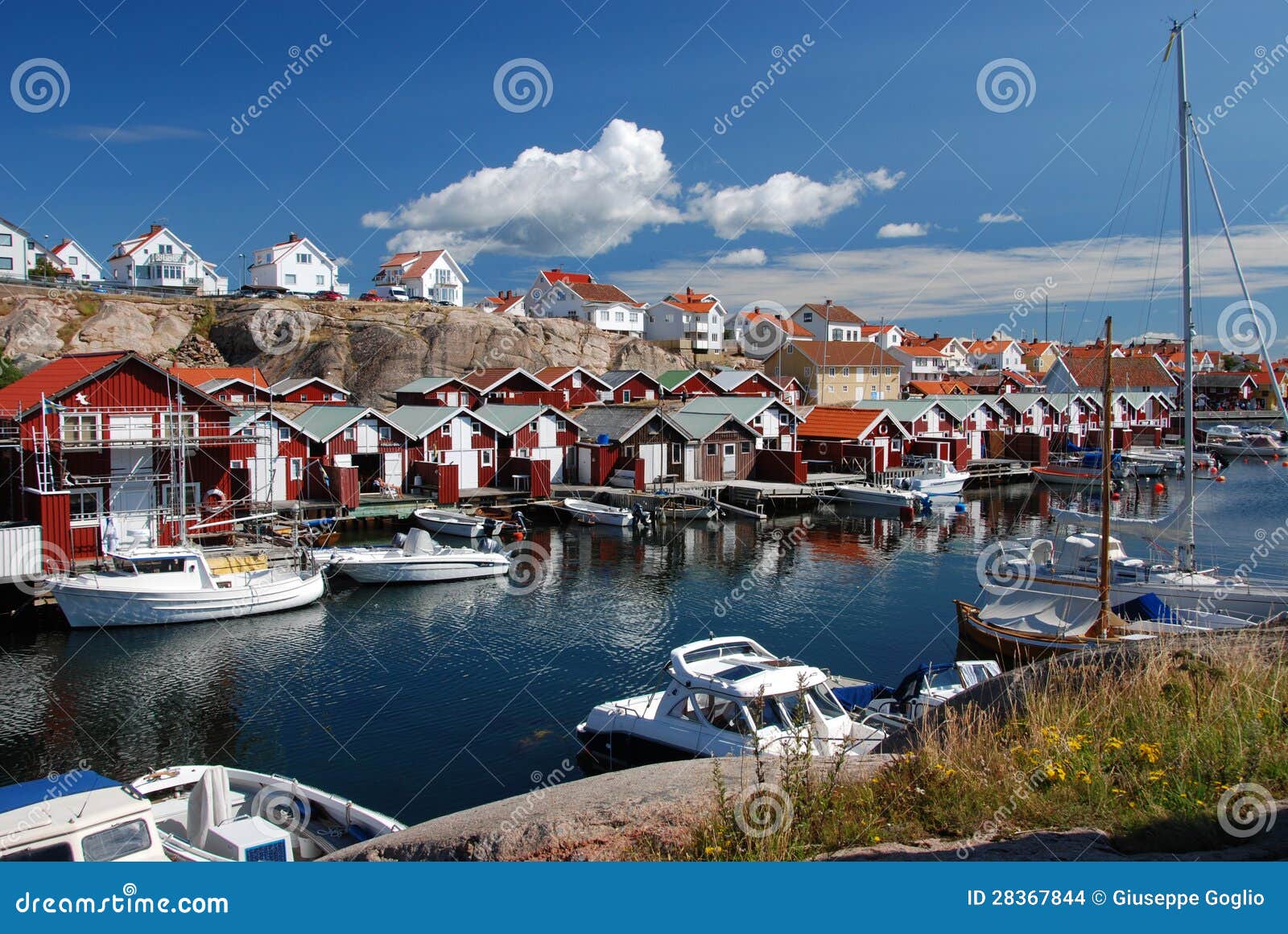 Smogen, sweden stock photo. Image of color, smogen, coastline - 28367844