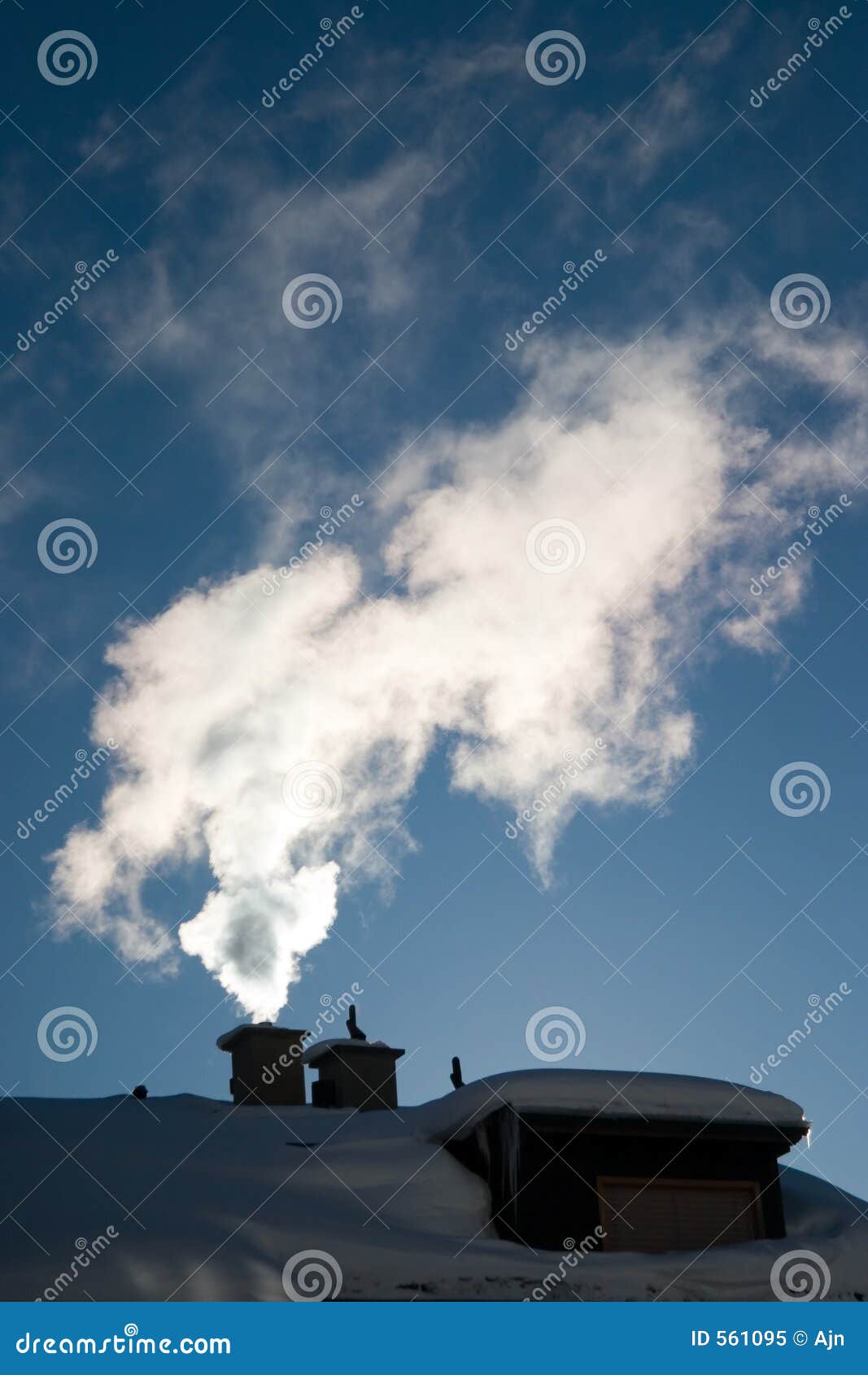 Smoke stock image. Image of frost, smoke, winter, blue - 561095