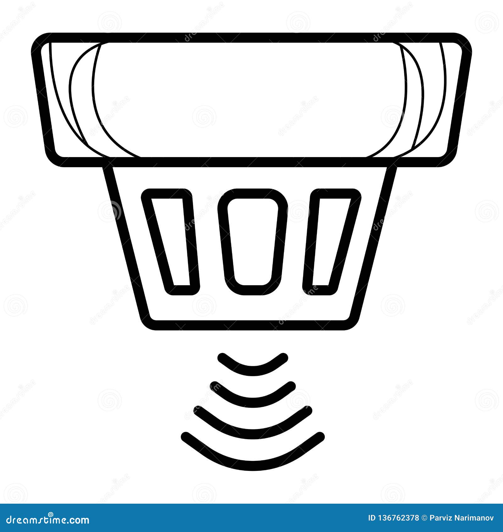Smoke alarm system vector stock illustration. Illustration of accident ...