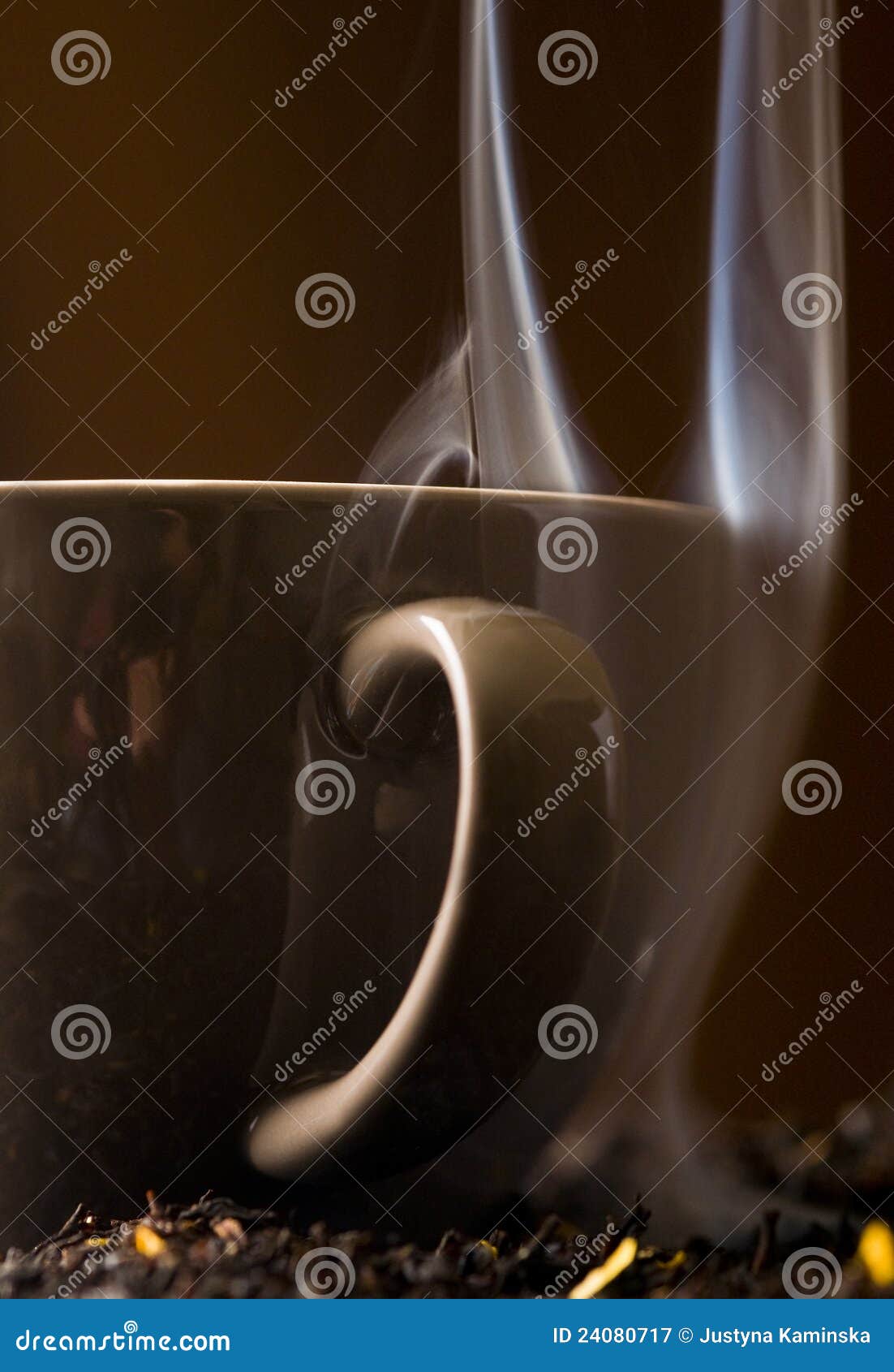Smoke around cup of tea stock image. Image of cafe, taste - 24080717