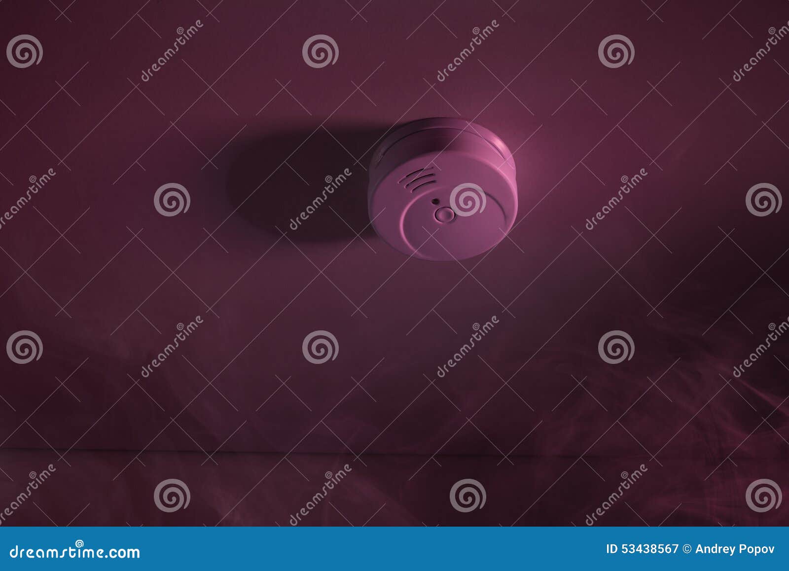 Smoke around fire sensor stock image. Image of domestic - 53438567