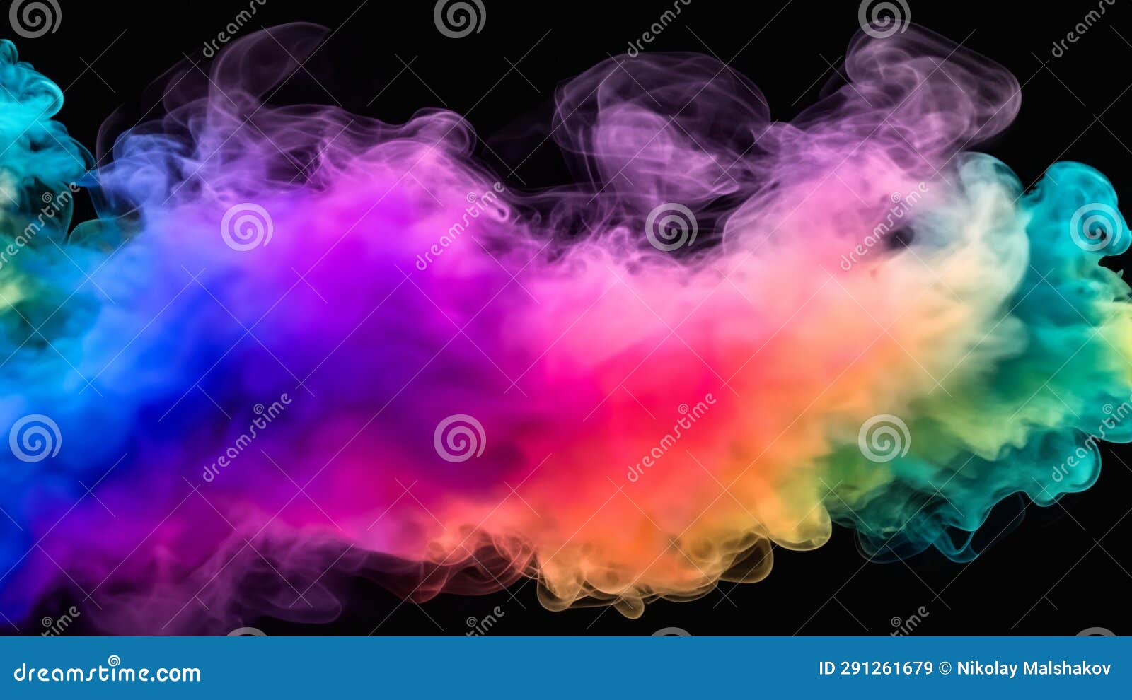 Smoke Artistry: Multi-Colored Cloud Background Stock Image - Image of ...