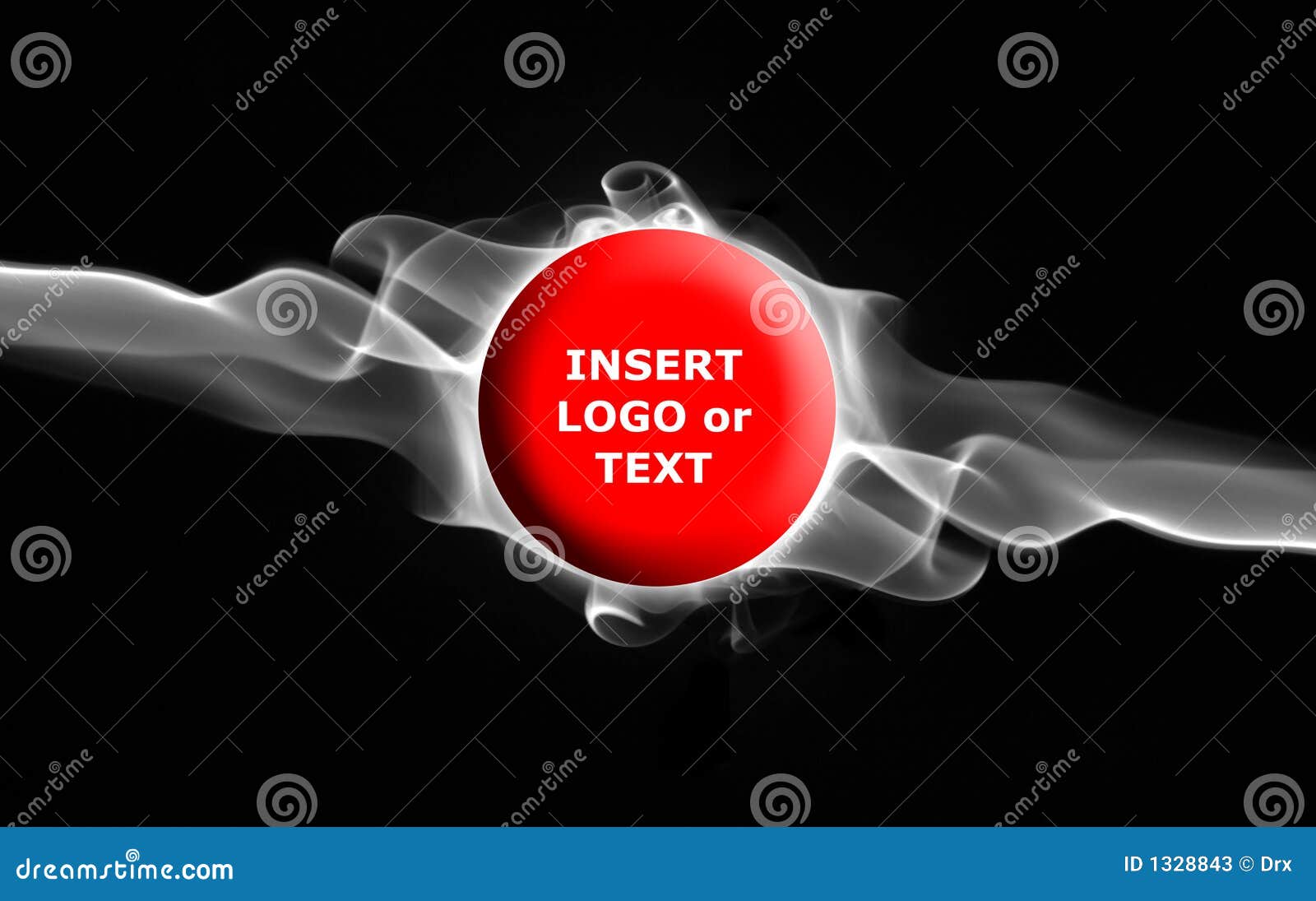 Smoke Banner - Text in Flame Stock Illustration - Illustration of ...