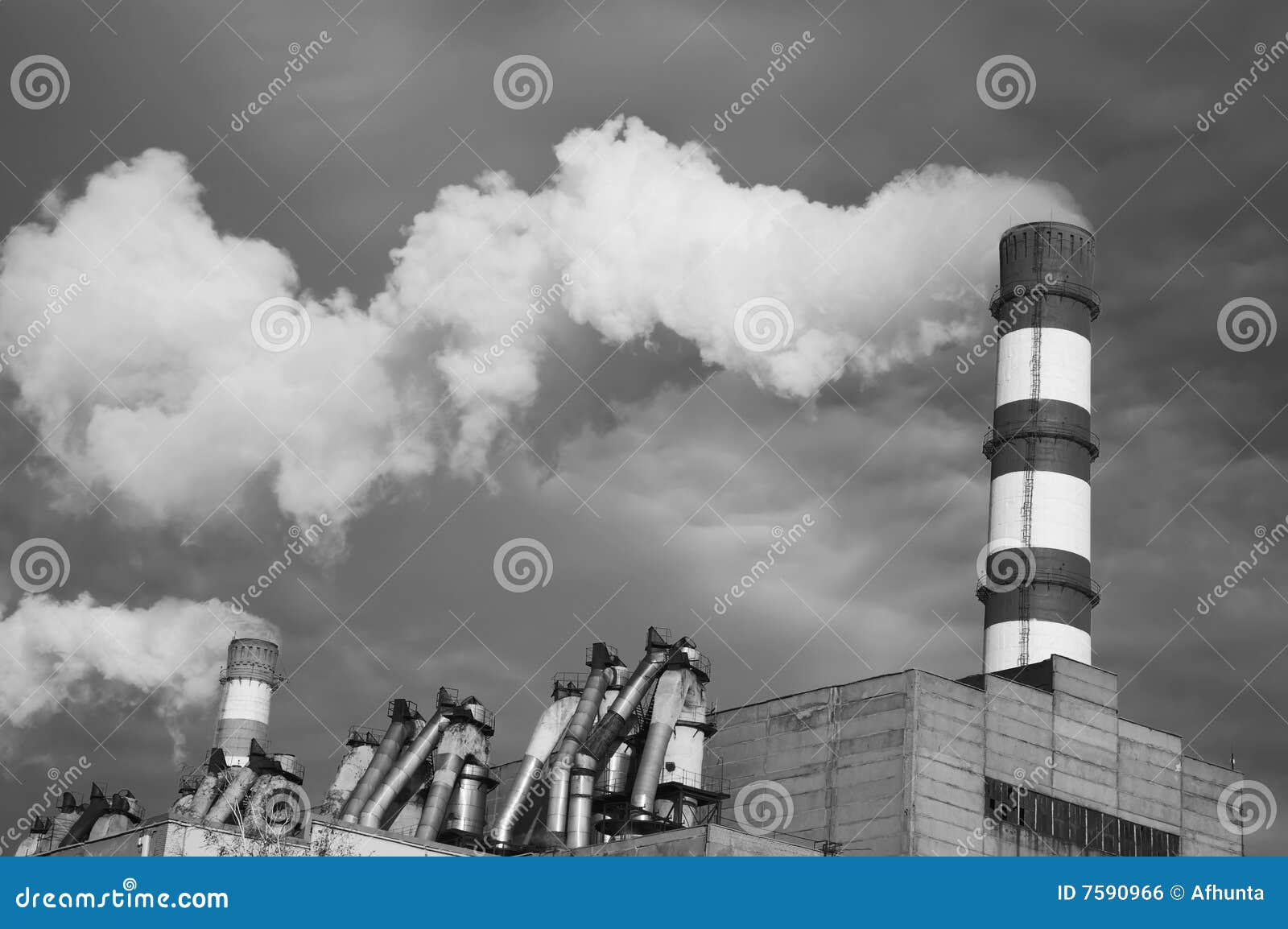 Smoke billowing stock photo. Image of electricity, pollutant - 7590966