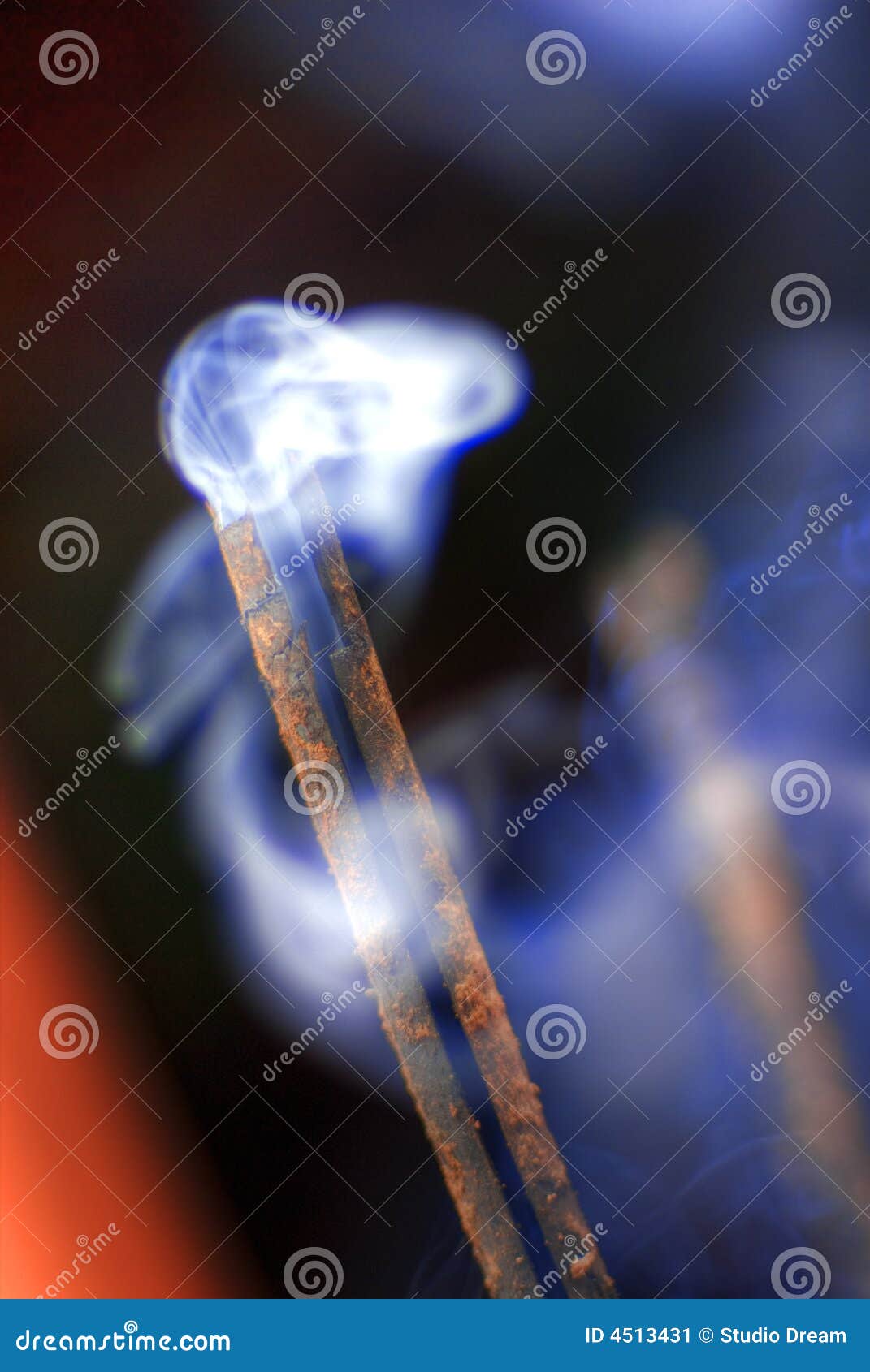 Smoke Billowing from Incense Stock Image - Image of details, billow ...