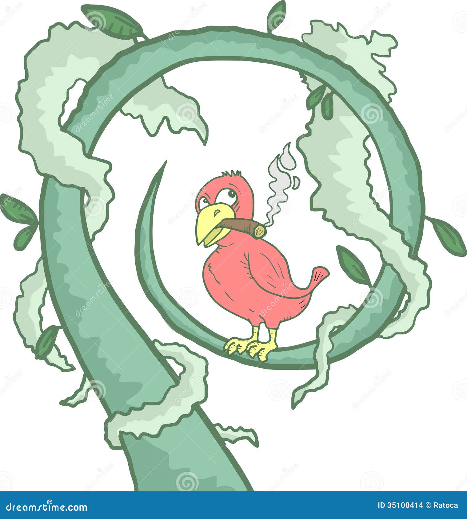 Smoke bird stock vector. Illustration of bird, earth - 35100414