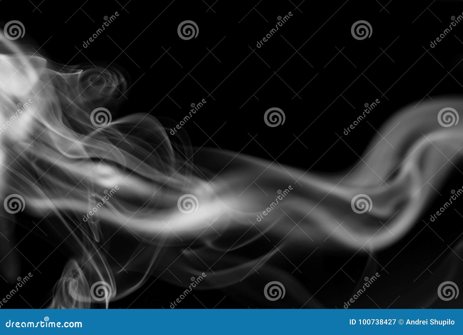 Smoke on Black Background. Macro Stock Image - Image of multi, closeup ...