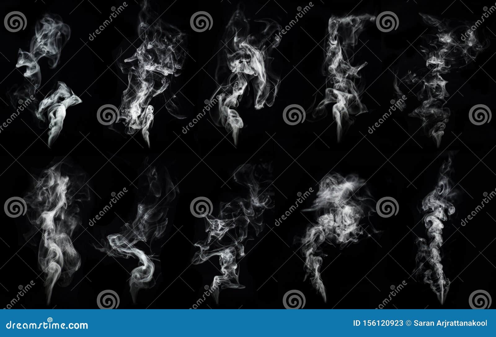 Smoke Black Background Used in Editing Stock Image - Image of color ...