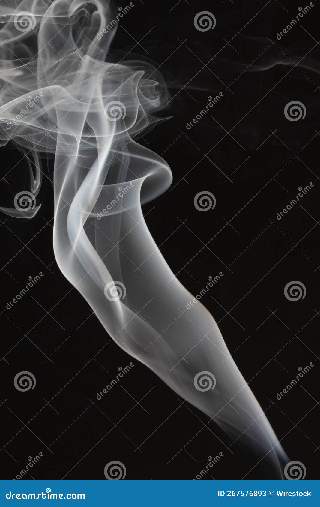 Smoke from Bottom Right To Top Left Stock Image - Image of motion ...