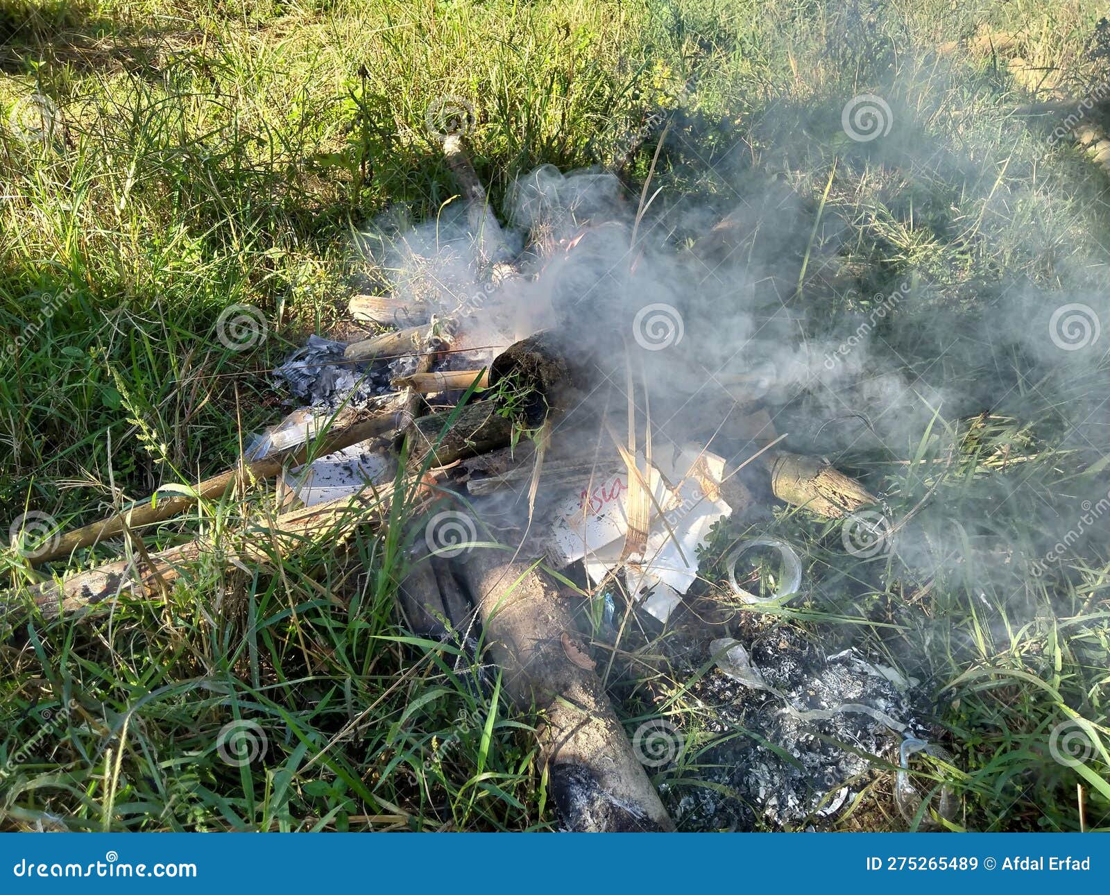 Smoke from Burning Garbage Which is One of the Causes of Global Warming ...