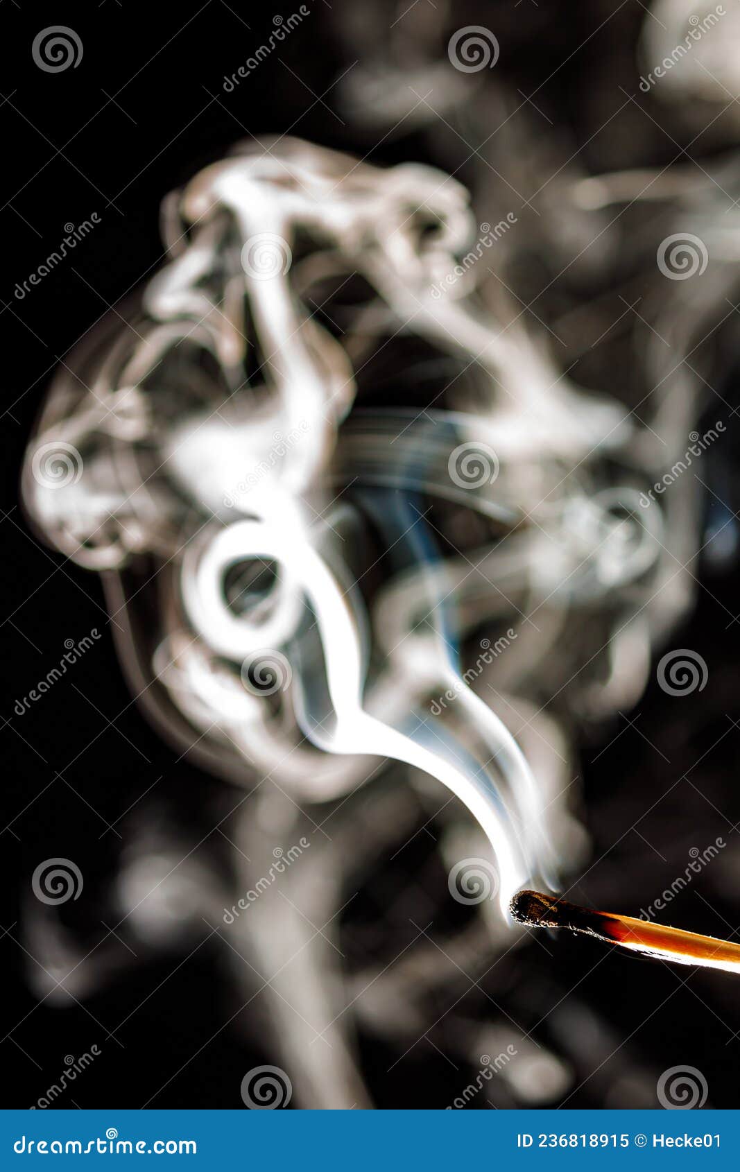 Smoke of a Burnt Matchstick Stock Image - Image of dangerous, flammable ...