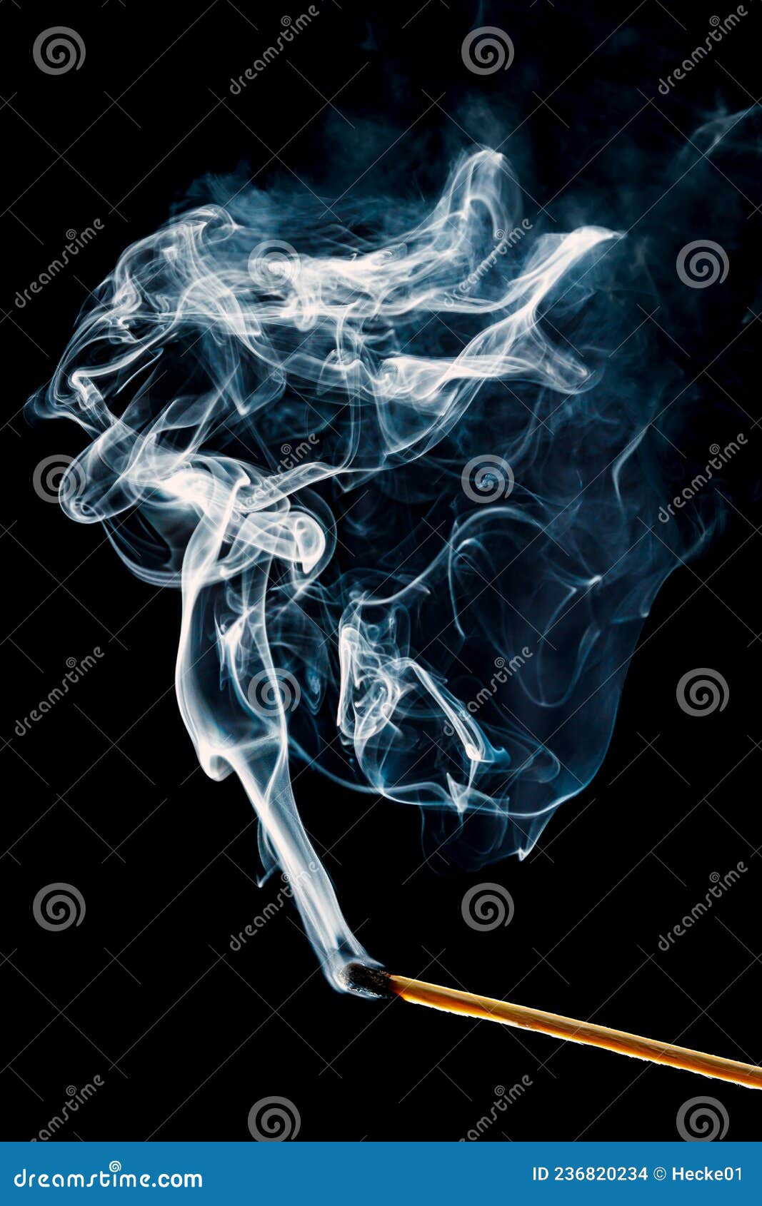 Smoke of a Burnt Matchstick Stock Photo - Image of danger, burned ...
