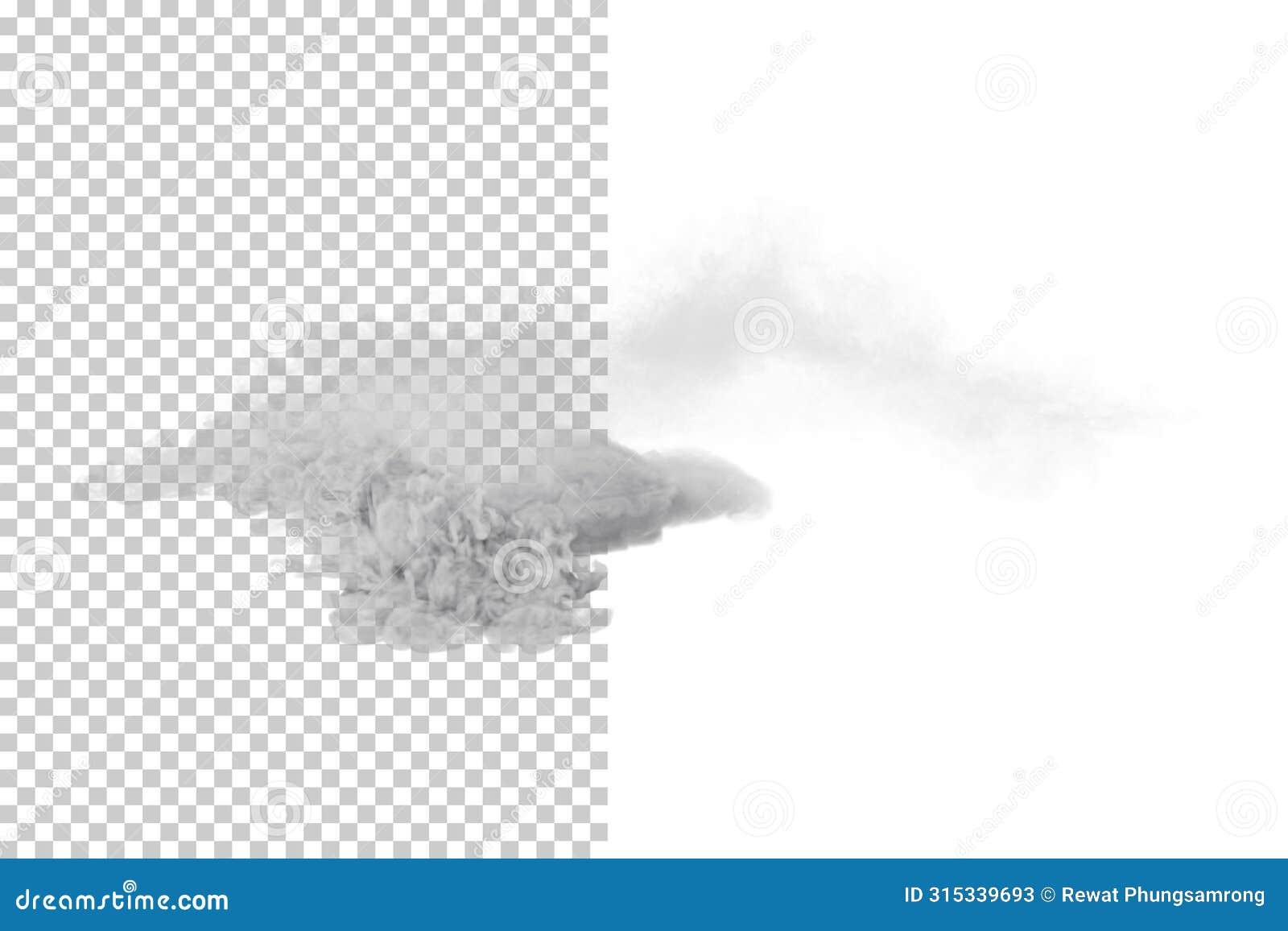 Smoke Car Burnout on Transparent Background Stock Image - Illustration ...