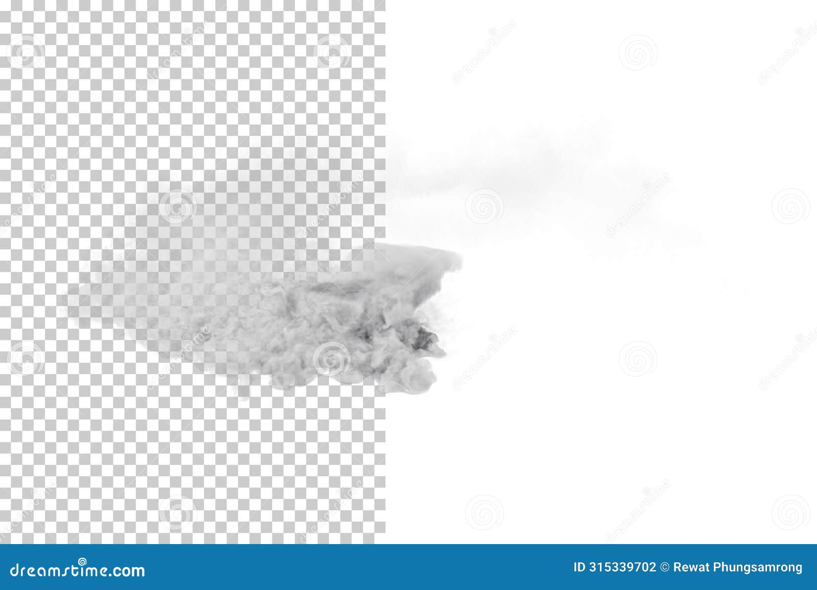 Smoke Car Burnout on Transparent Background Stock Photo - Illustration ...