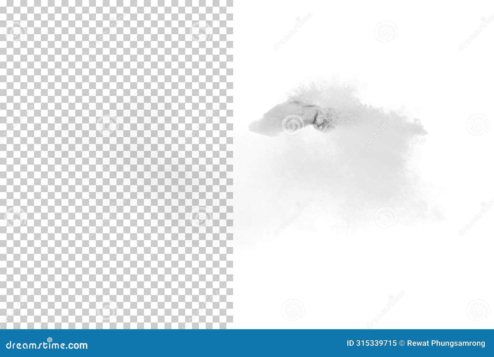 Smoke Car Burnout on Transparent Background Stock Image - Illustration ...