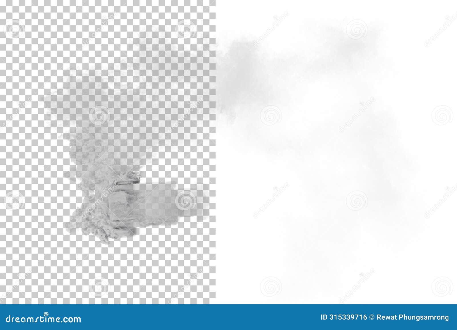 Smoke Car Burnout on Transparent Background Stock Photo - Illustration ...