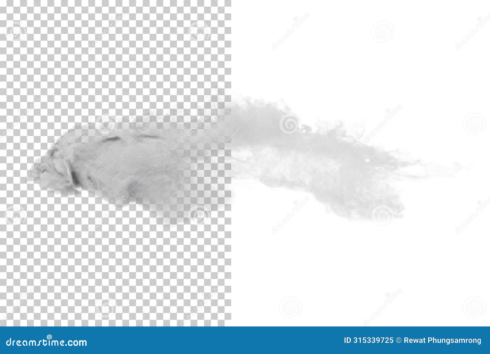 Smoke Car Burnout on Transparent Background Stock Image - Illustration ...