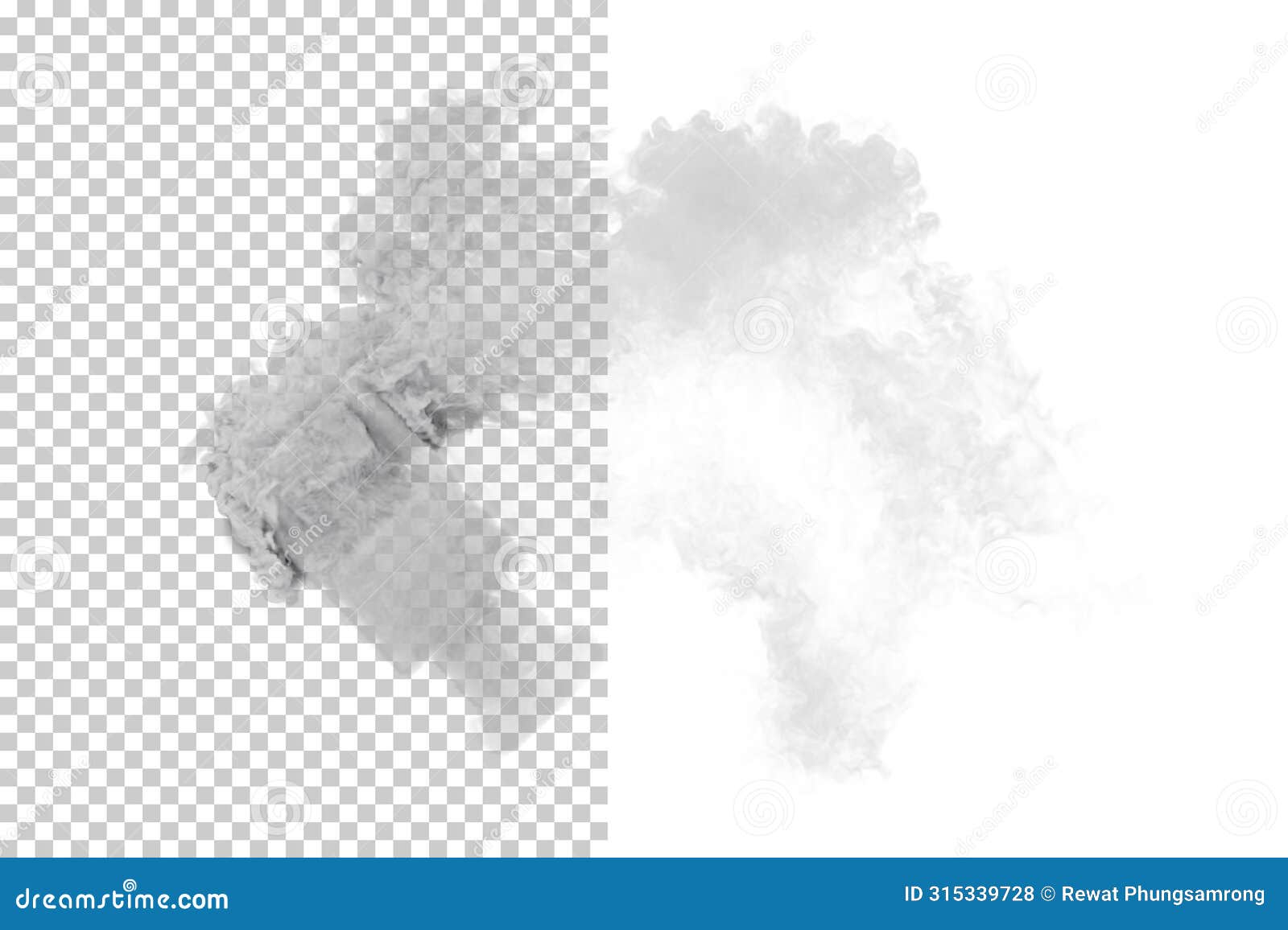 Smoke Car Burnout on Transparent Background Stock Photo - Illustration ...