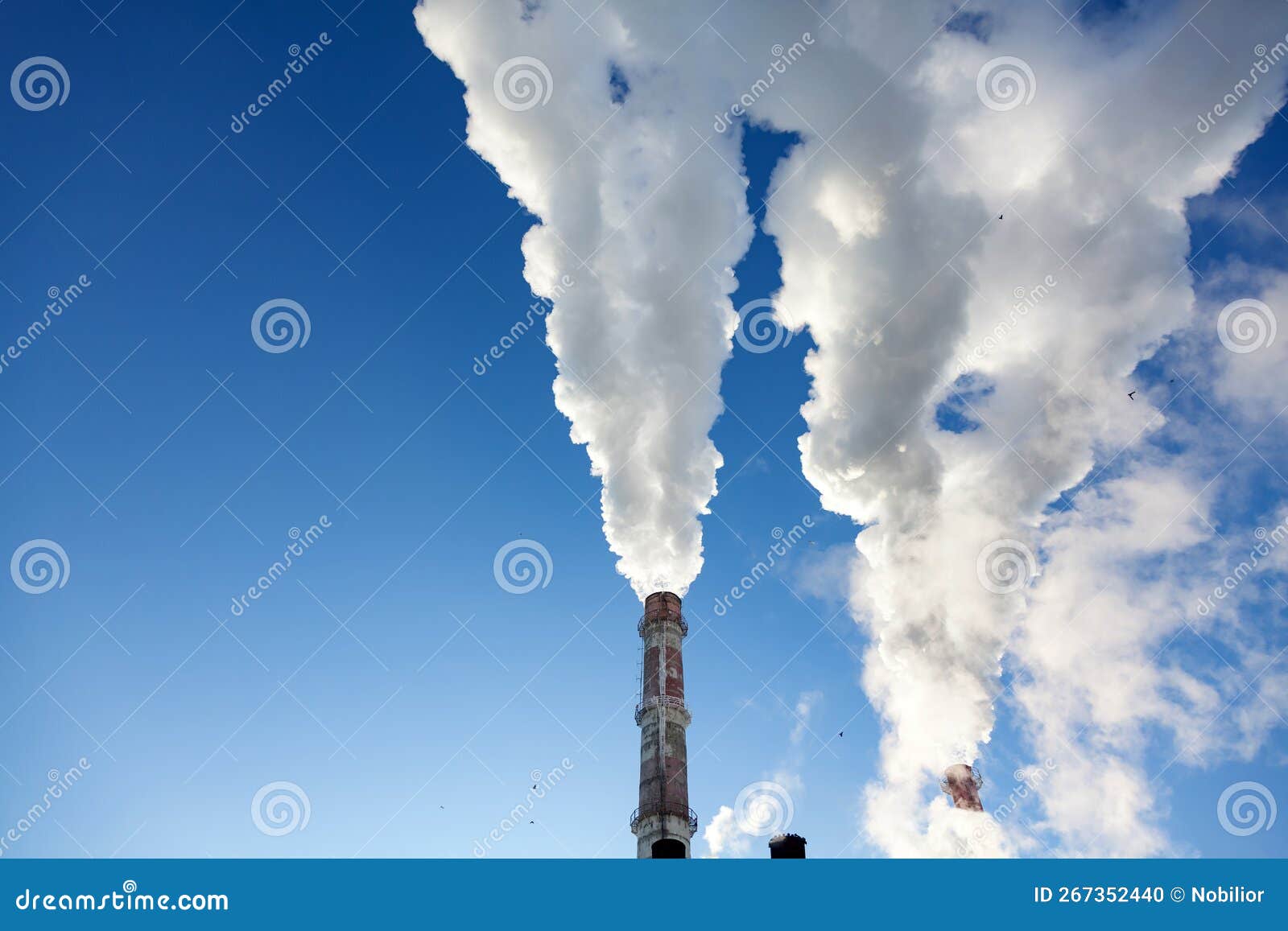 Smoke from the chimney stock photo. Image of ecology - 267352440